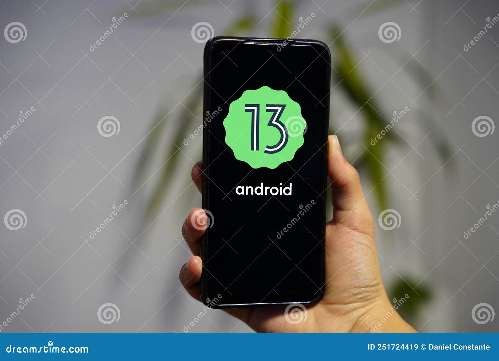 Smart Phone with Android 13 Logo Editorial Stock Image - Image of ...