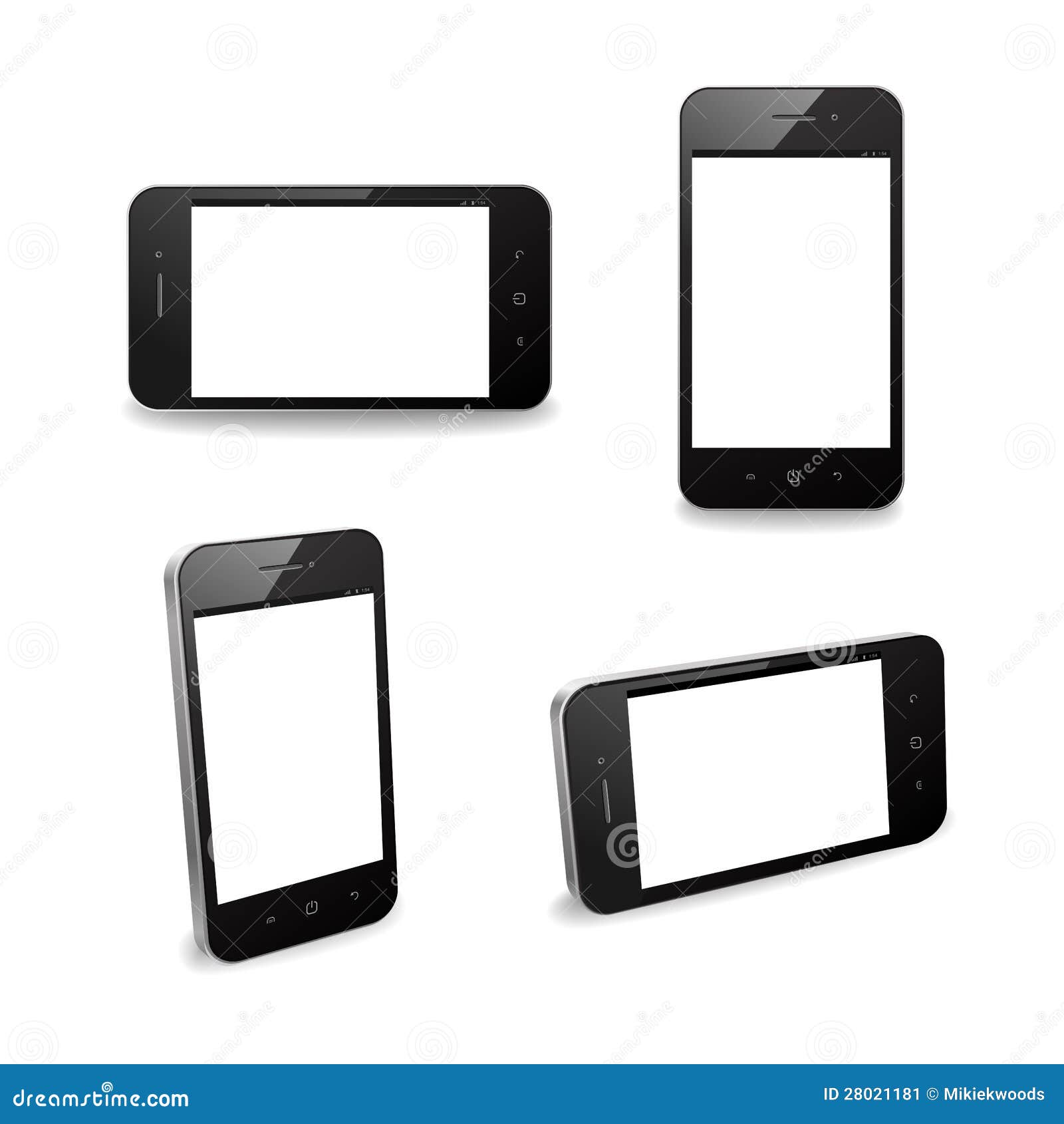 Smart Phone Angle Pack stock illustration. Illustration of connect ...