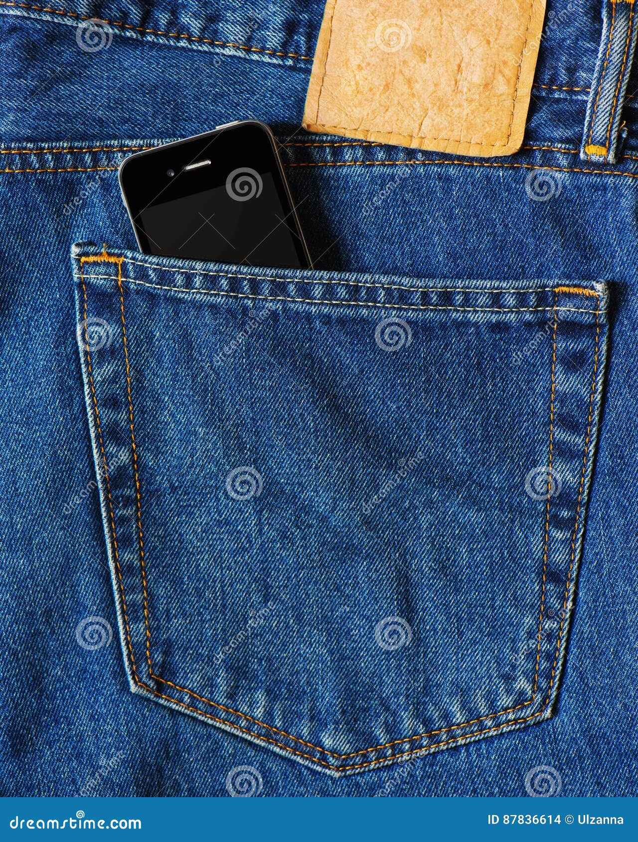 Denim Jeans Back Pocket