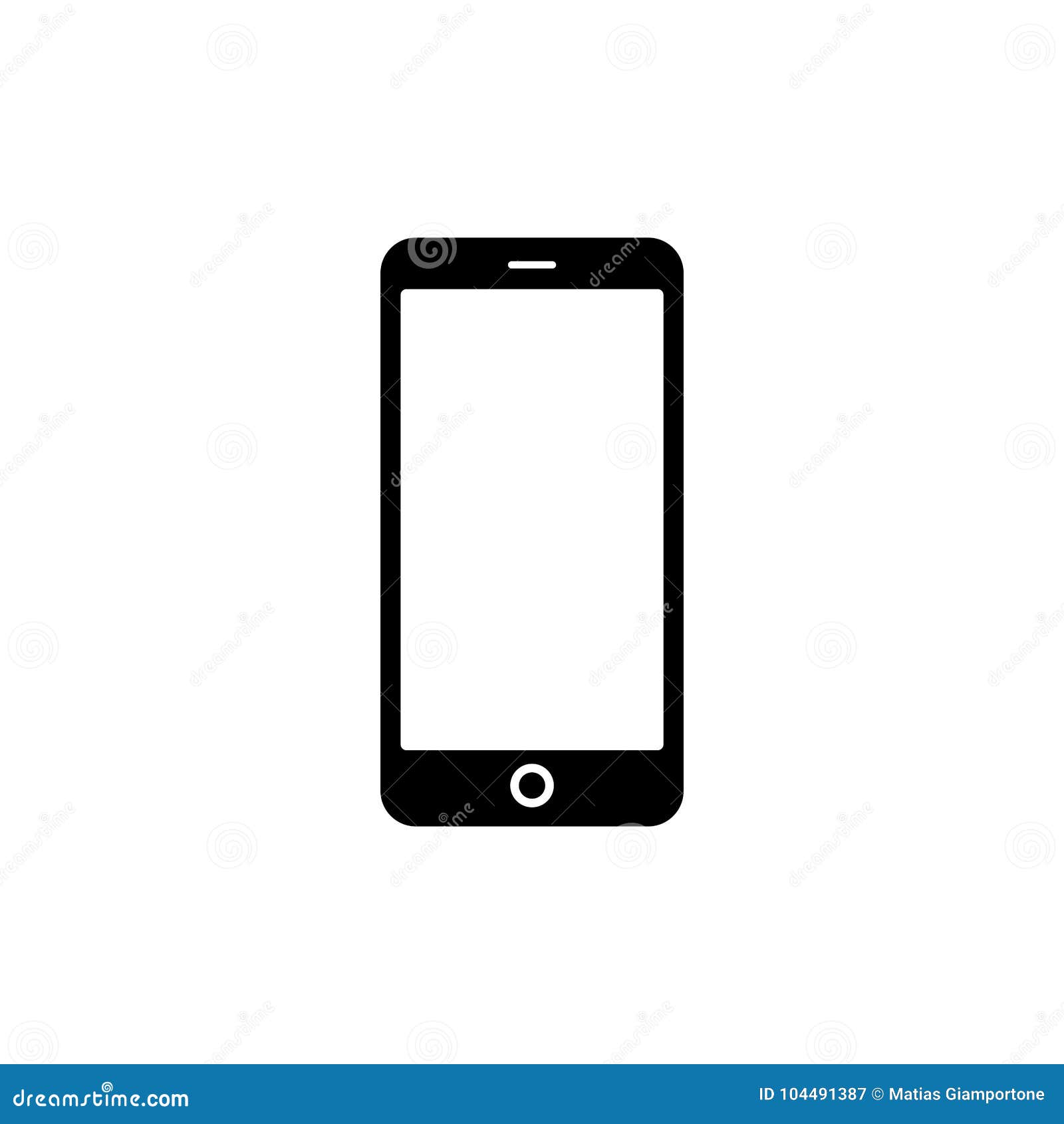 Smart phone basic vector stock vector. Illustration of isolated - 104491387
