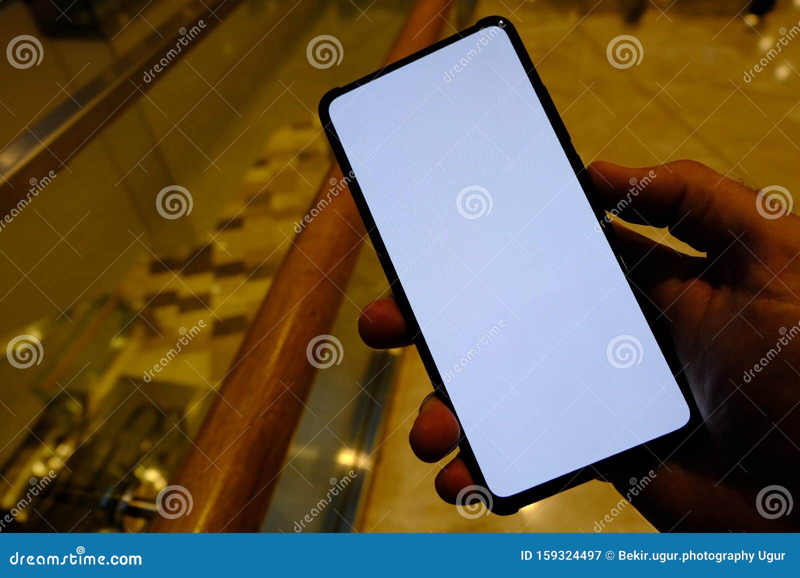 Smart Phone with Blank Screen Stock Image - Image of sunlight, display ...