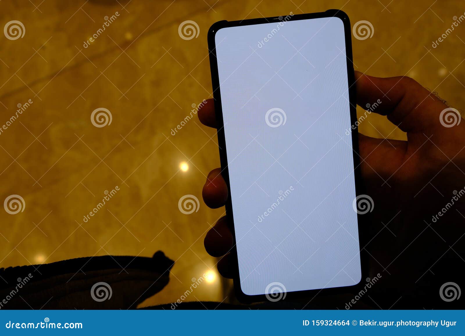 Smart Phone with Blank Screen Stock Photo - Image of application ...