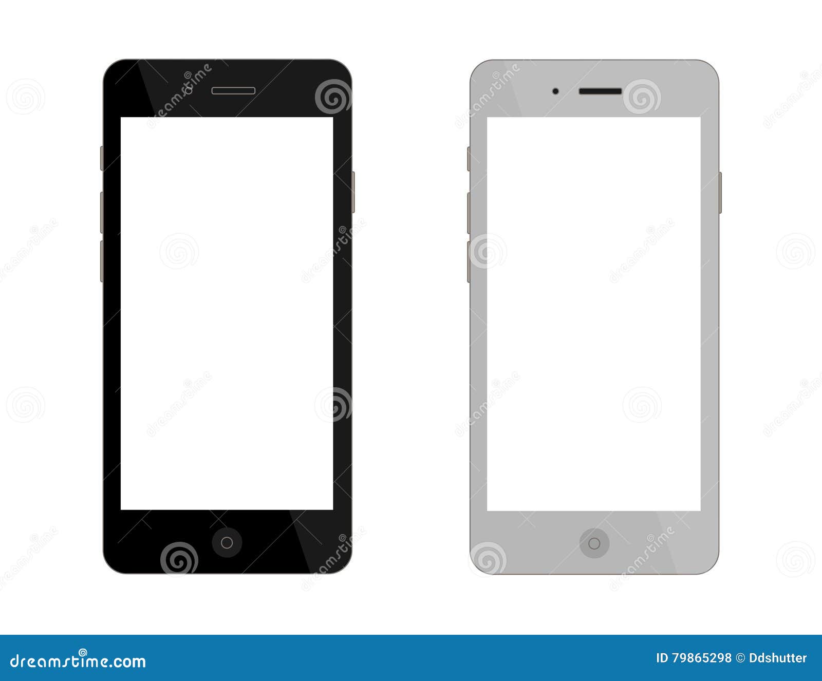 Smart Phone Blank. Smartphone with Blank Display Stock Vector ...