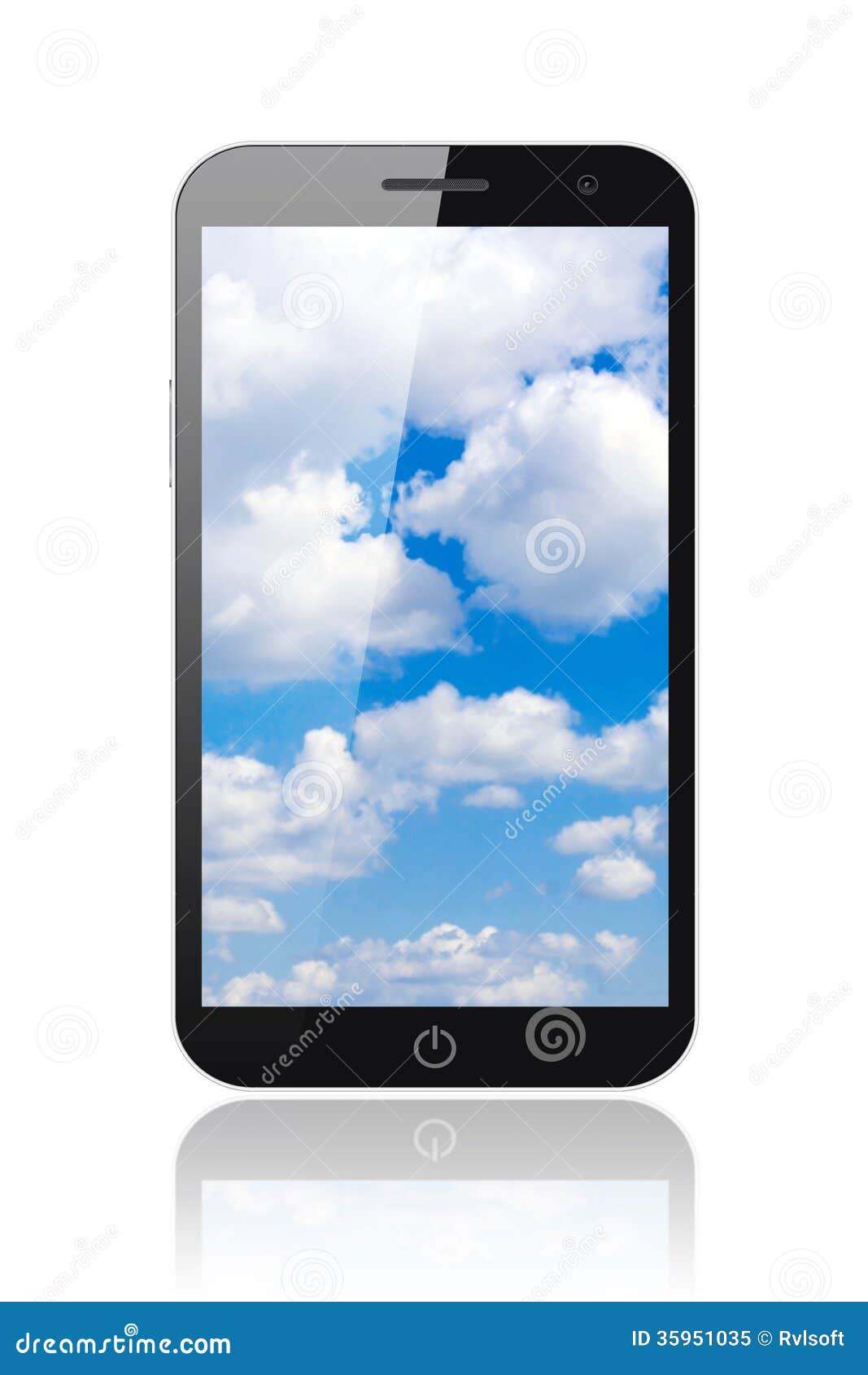 Touchpad On Blue Background. Stock Photography | CartoonDealer.com ...