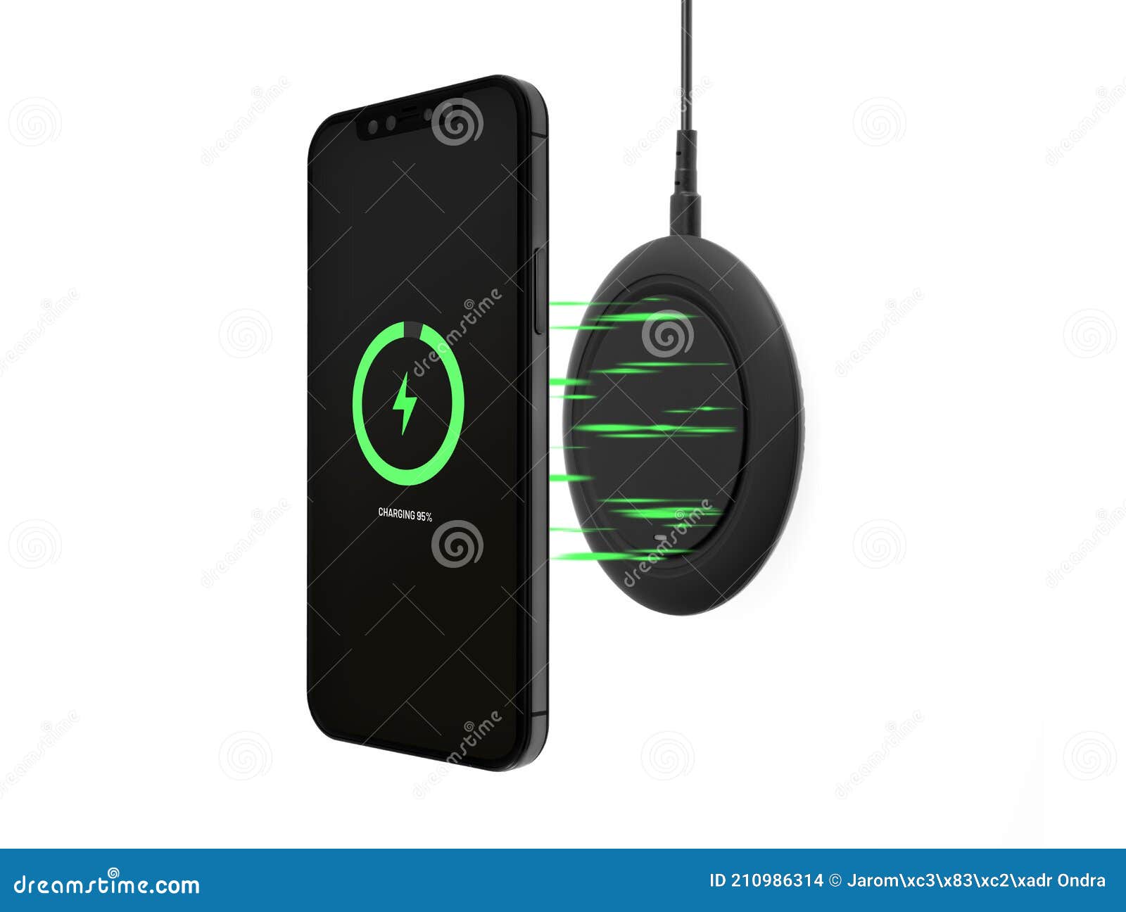 Wireless Charger. Isometric 3d Vector Recharge Symbol For Infographic ...