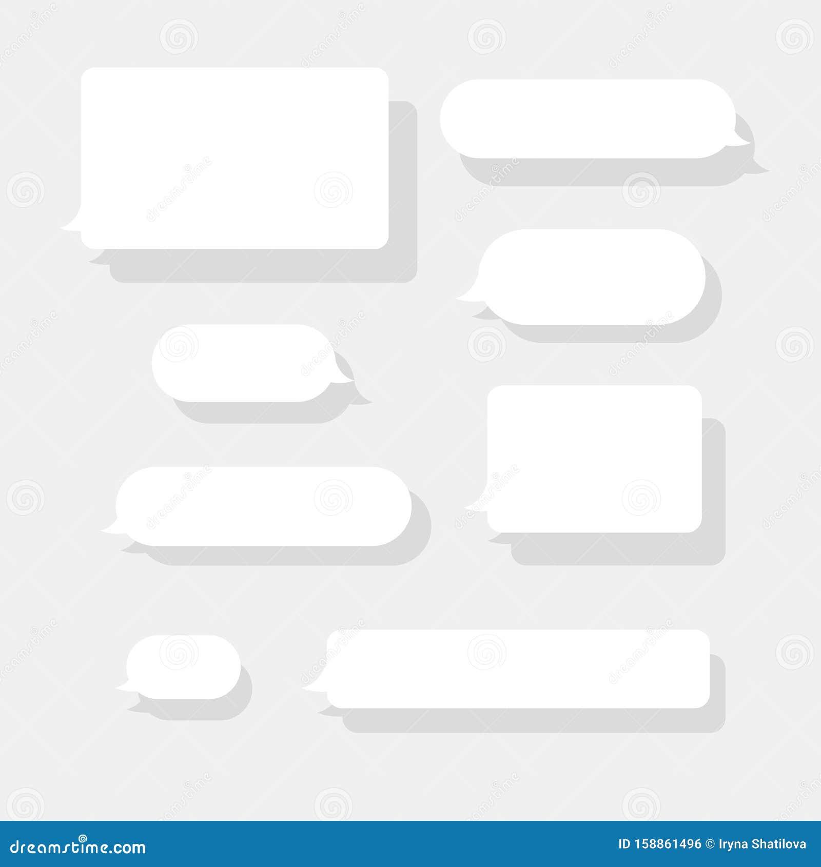 Smart Phone Chatting Sms Template Bubbles Stock Illustration ...