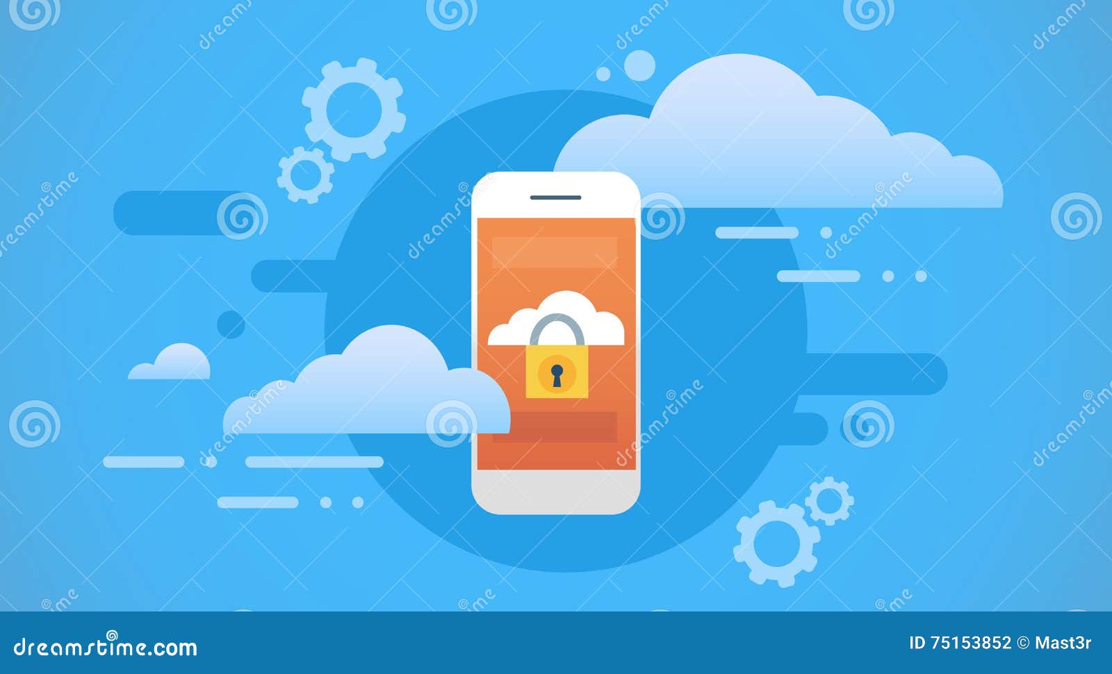 Database Lock White Icons On Edged Square Buttons Cartoon Vector ...