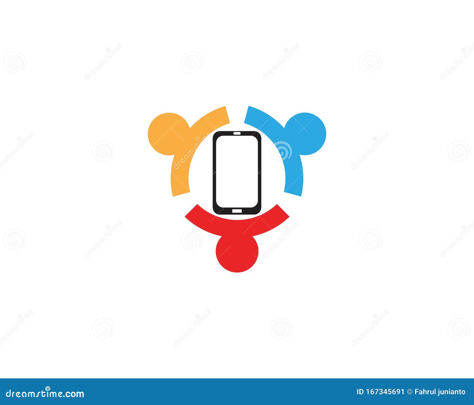 Smart Phone Connectivity Icon Logo Design Template Stock Vector ...
