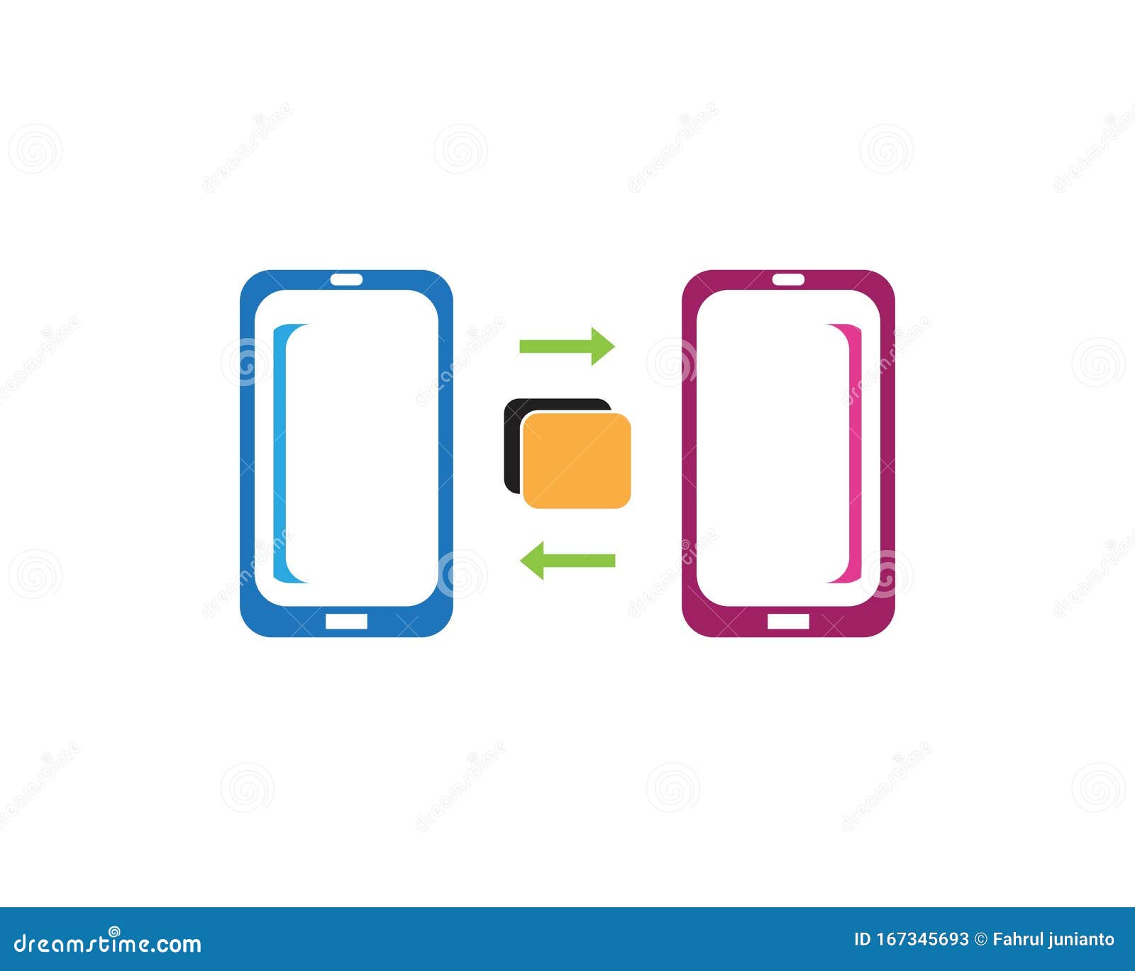 Smart Phone Connectivity Icon Logo Design Template Stock Vector ...