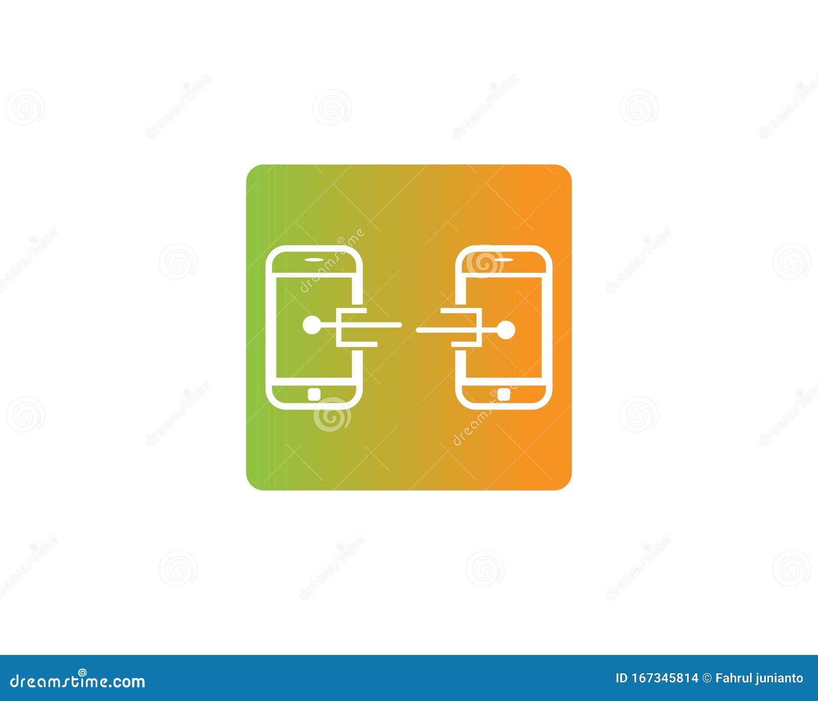 Smart Phone Connectivity Icon Logo Design Template Stock Vector ...