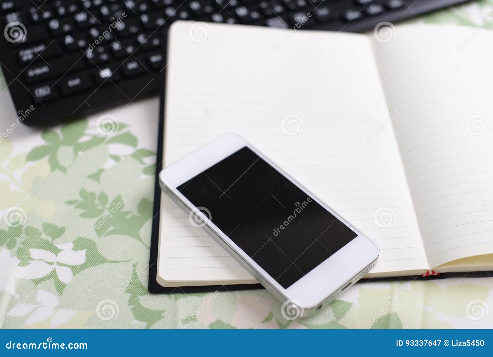 Smart phone on the desk stock image. Image of budget - 93337647