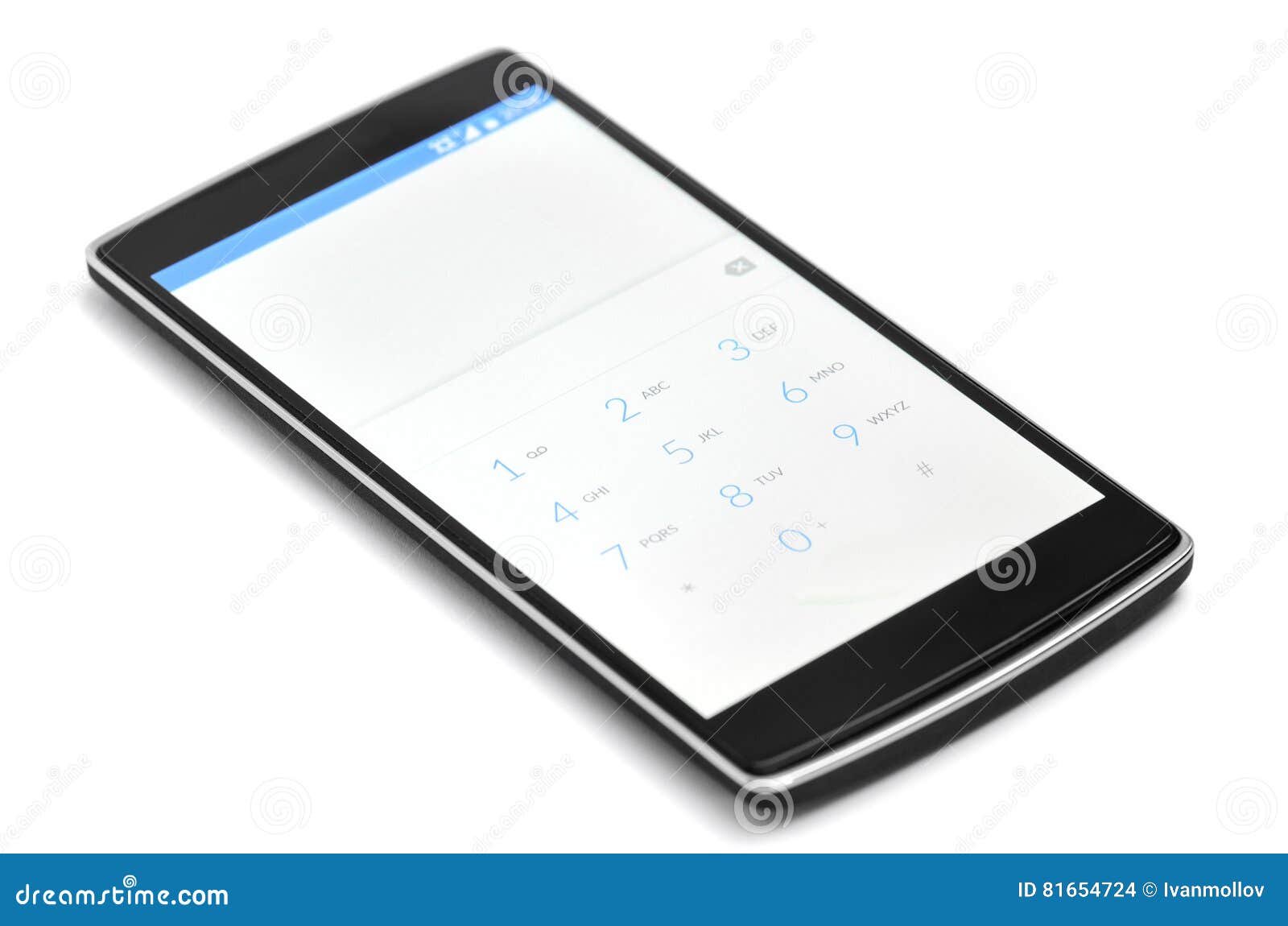 Smart Phone Dial Screen Isolated Stock Photo - Image of wireless ...