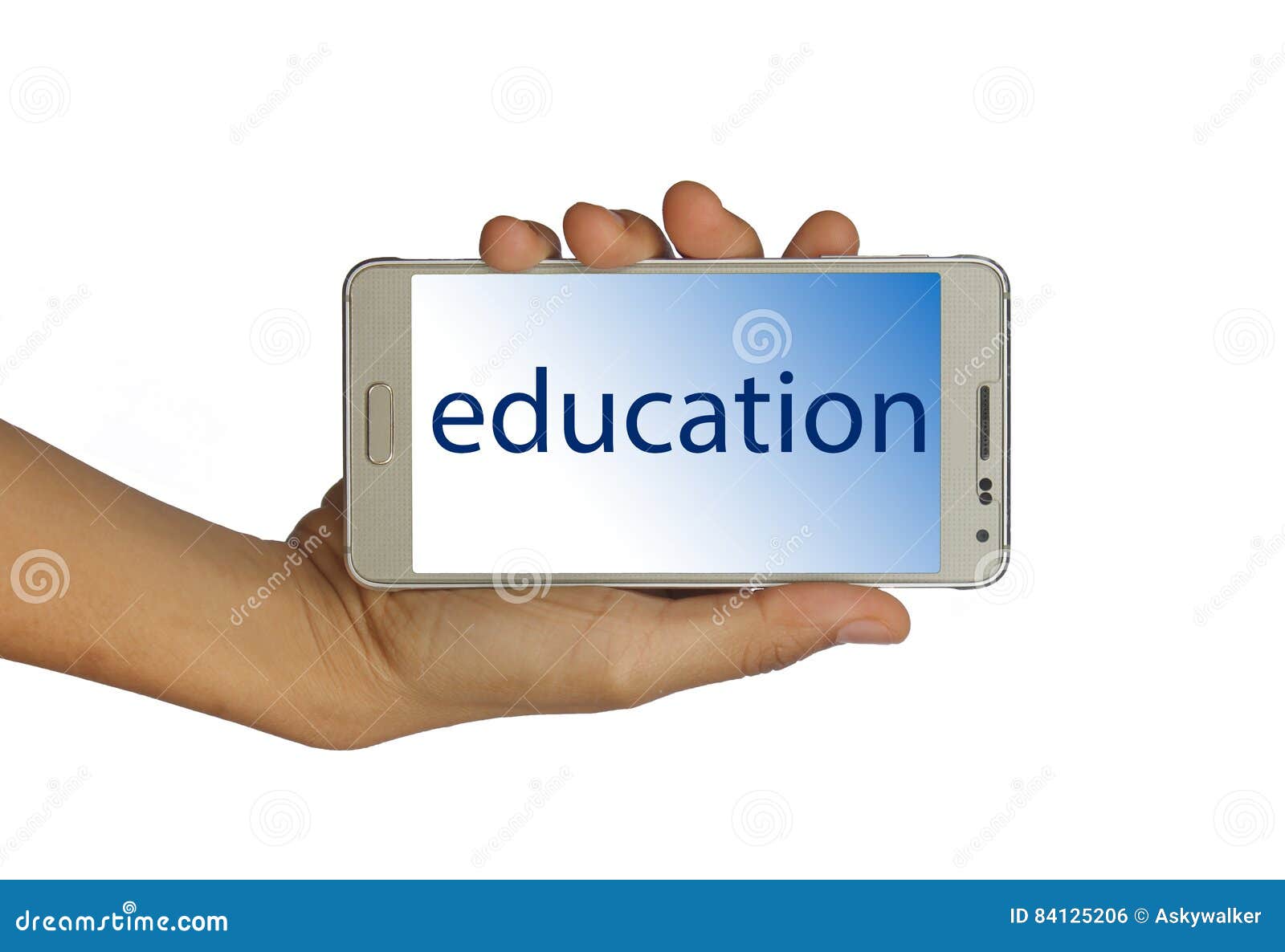 Smart Phone Education Concept Stock Photo - Image of white, business ...