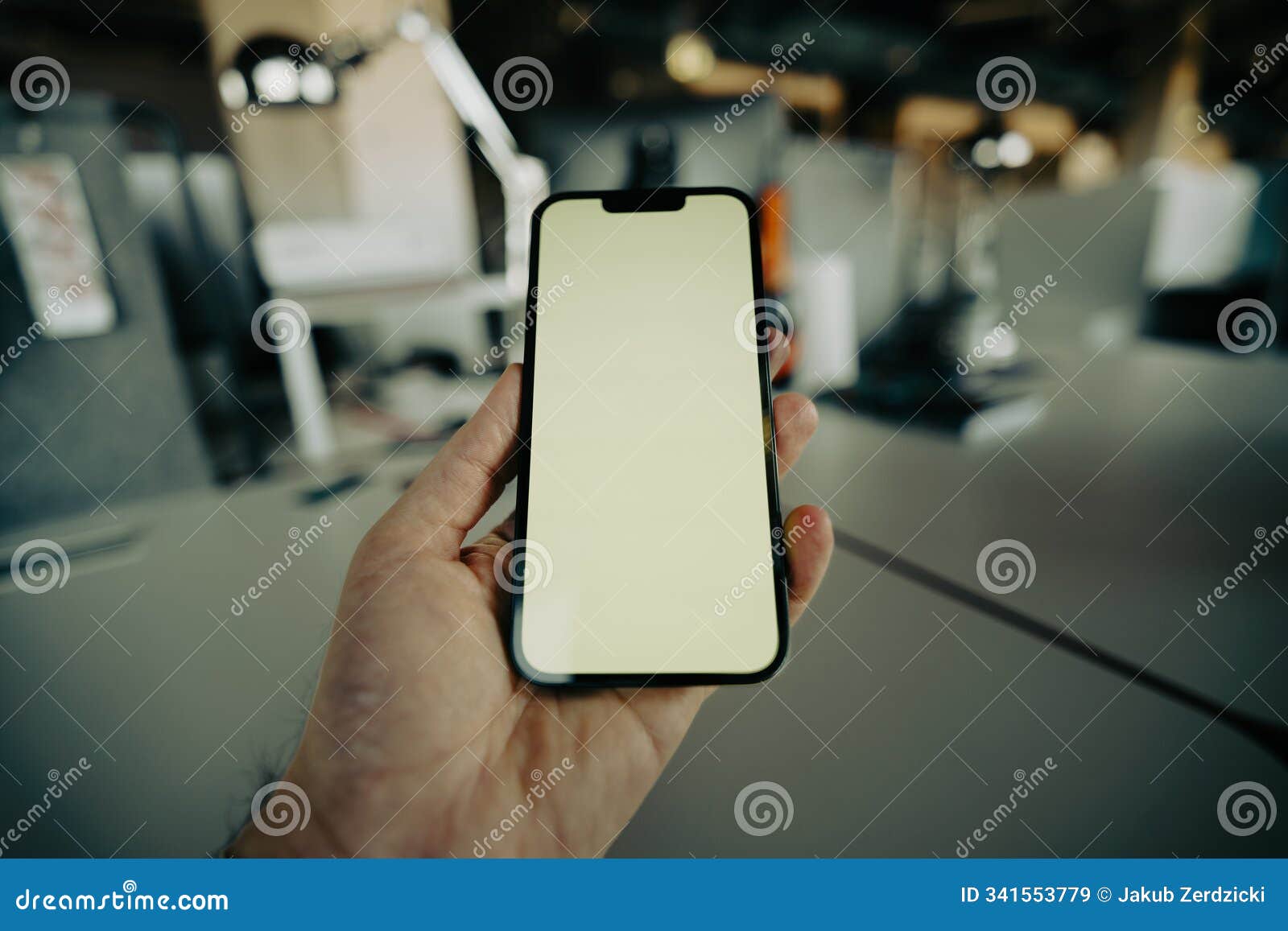 Smart phone empty screen stock image. Image of creativity - 341553779