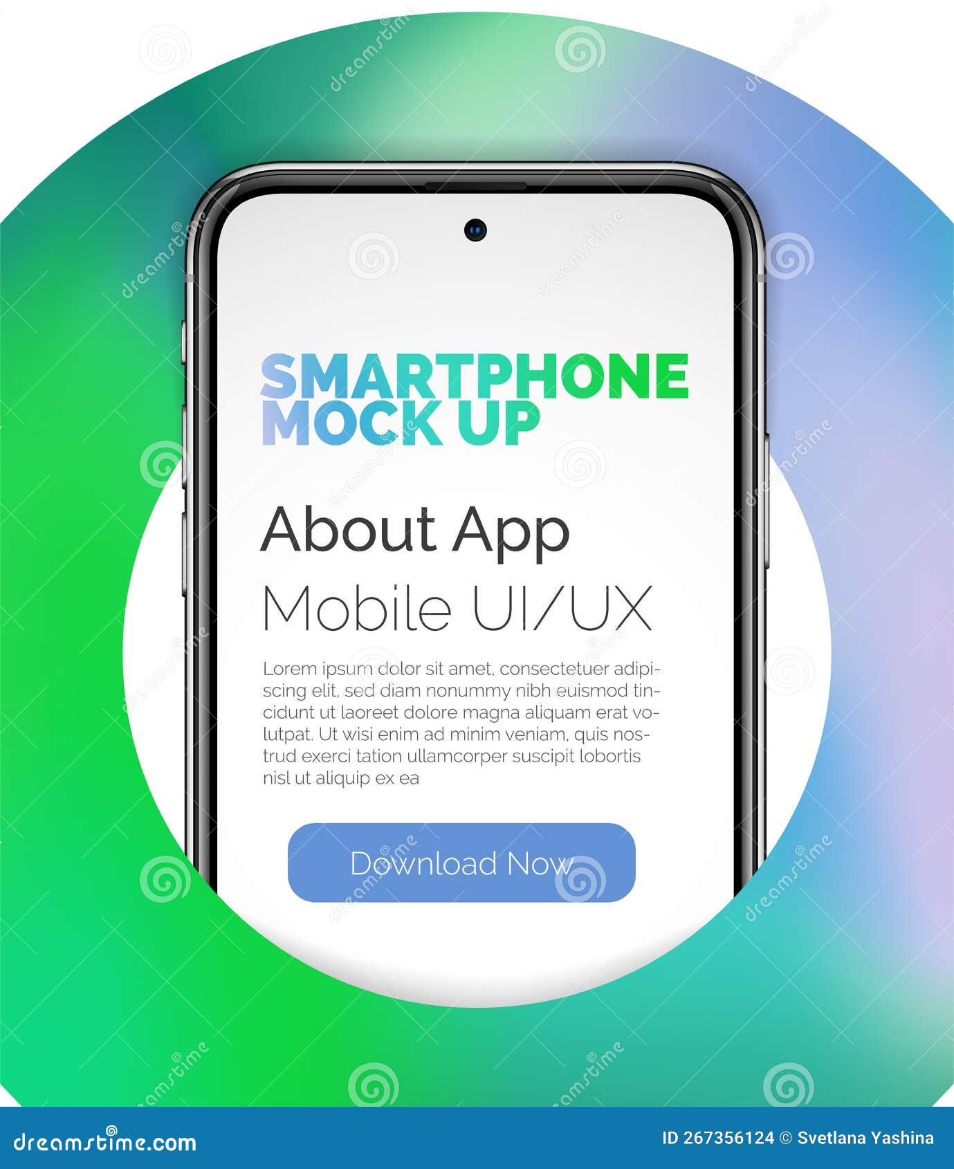 Smart Phone Frame with Presentation Screen. Template with Copyspace for ...