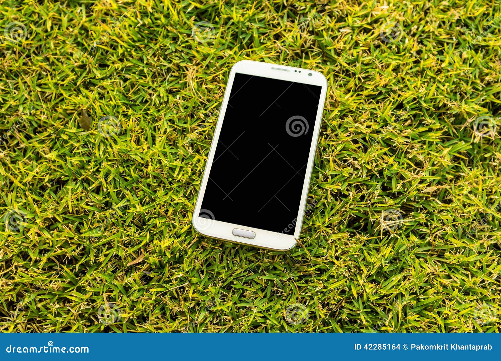 Smart Phone on Grass stock photo. Image of technology - 42285164