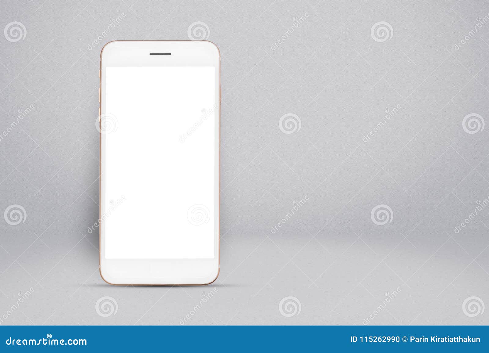Smart Phone on Gray Gradient Wall Background. Stock Photo - Image of ...
