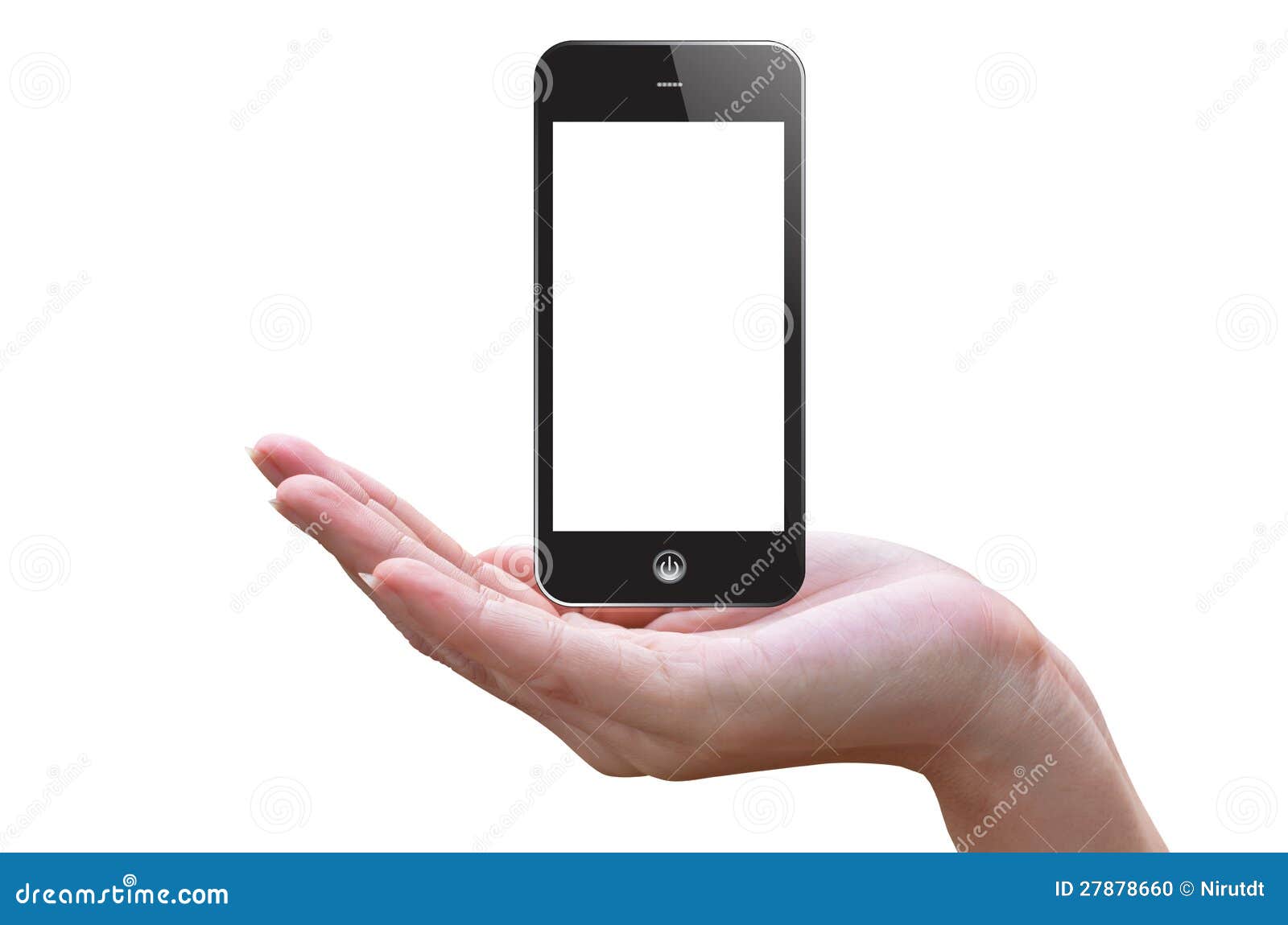 Smart phone and hand stock photo. Image of display, media - 27878660