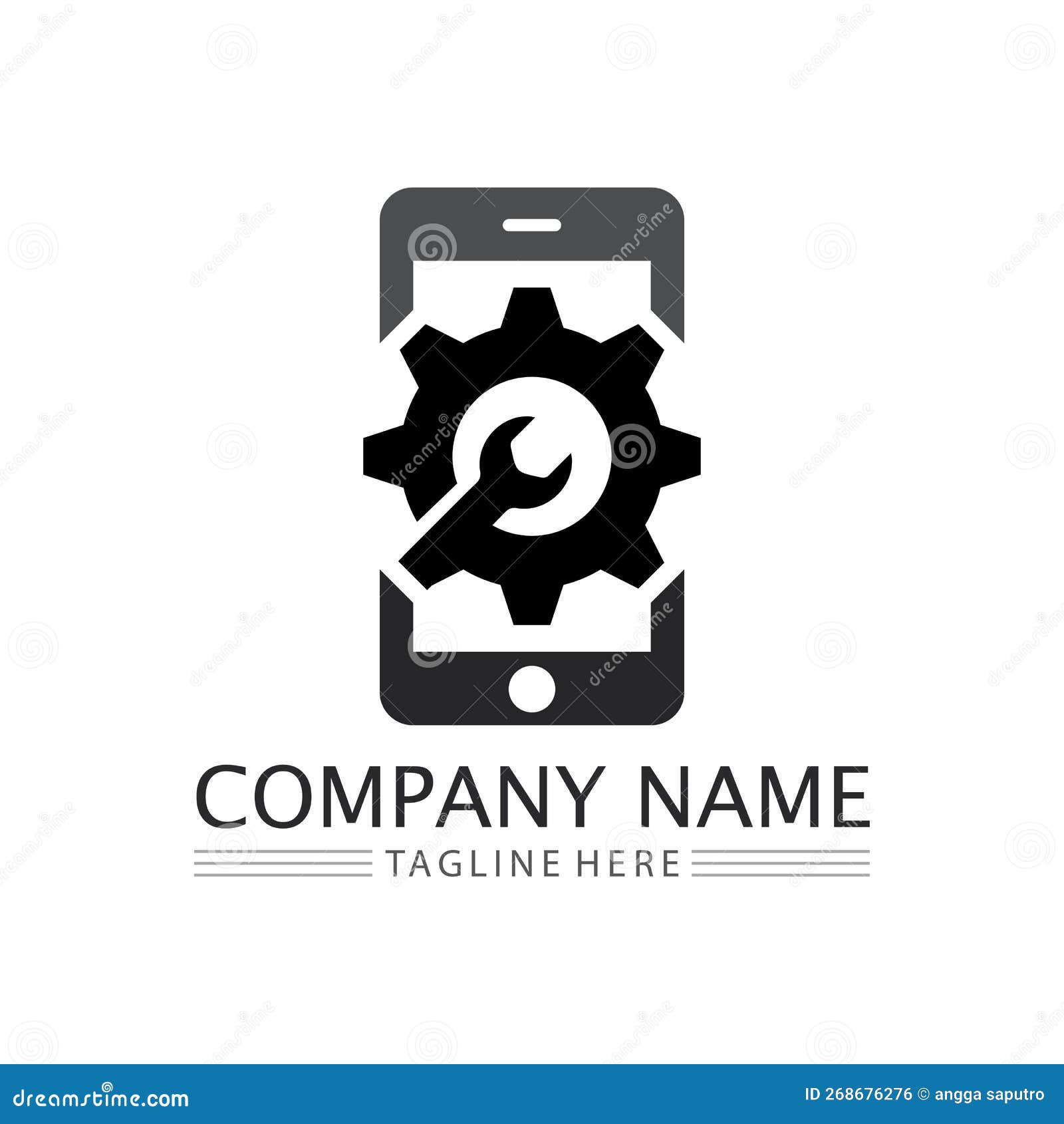 Smart Phone Icon Logo Design and Vector Illustration Stock Illustration ...