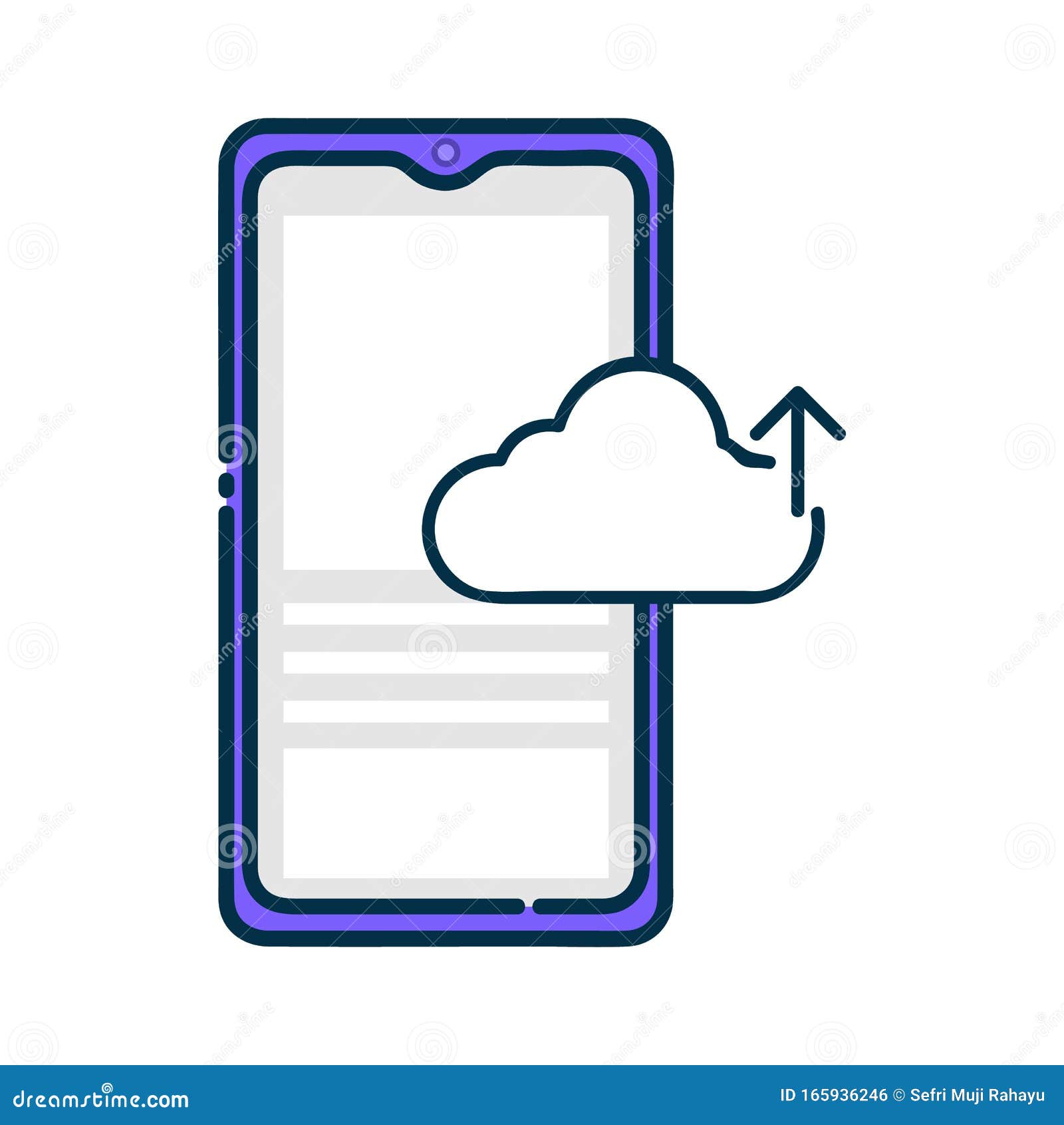 Smart Phone Icon with a Modern Style Stock Vector - Illustration of ...