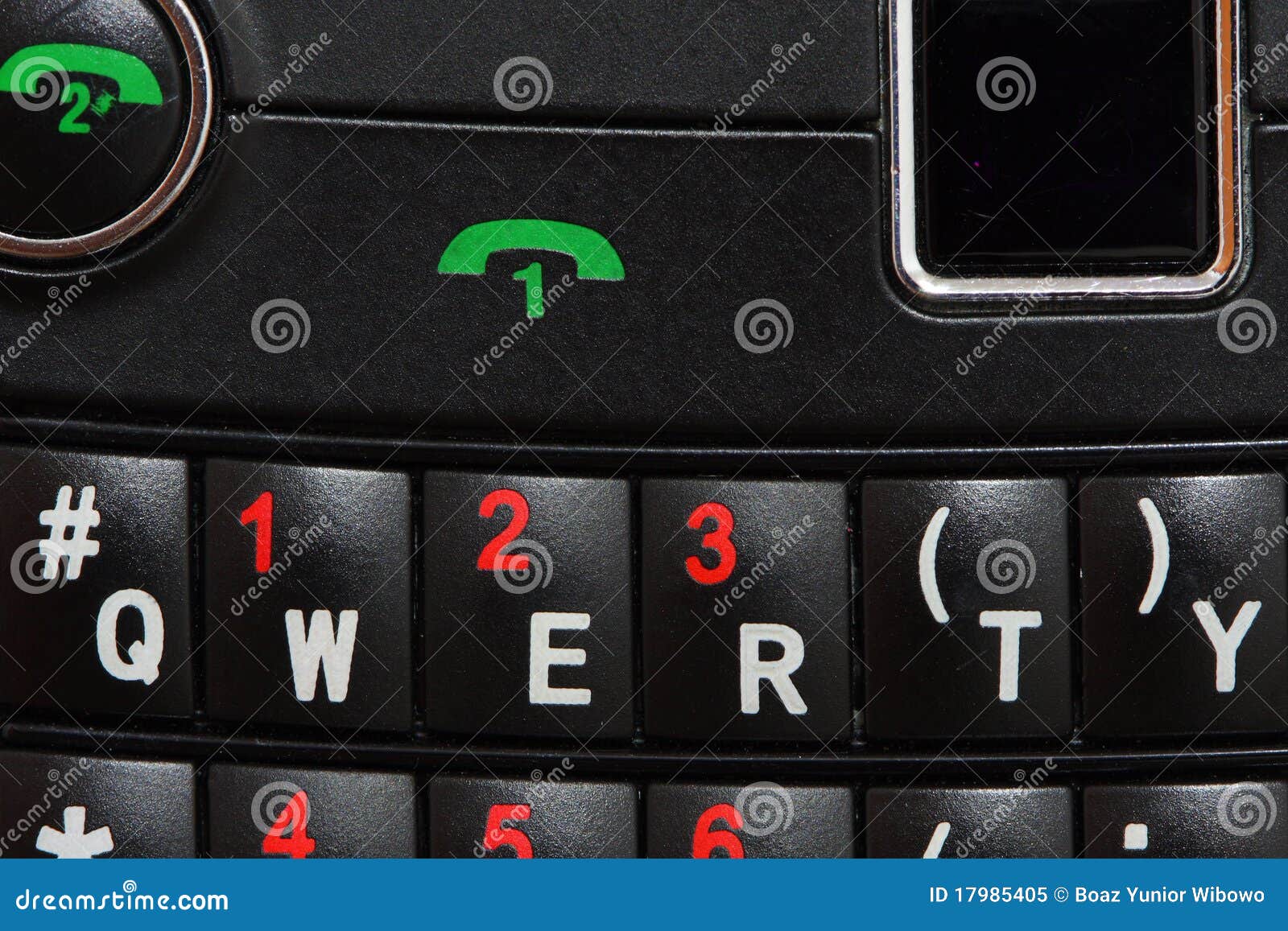 Smart Phone Keypad Qwerty Close Up Stock Image - Image of business ...