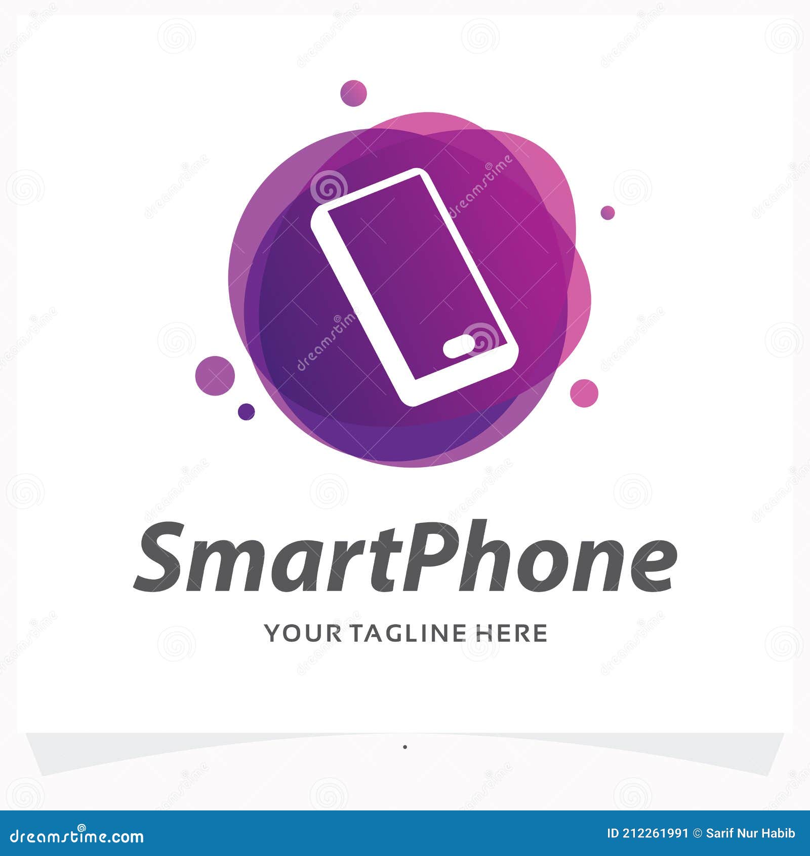 Smart Phone Logo Design Template Stock Vector - Illustration of graph ...