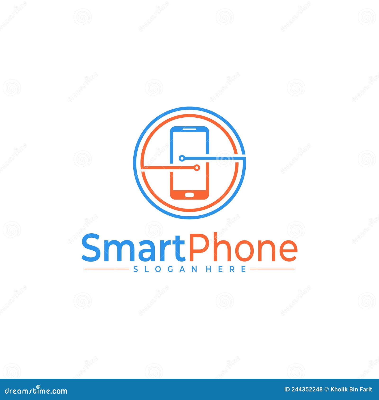 Smart Phone Logo Vector Design Template Stock Vector - Illustration of ...