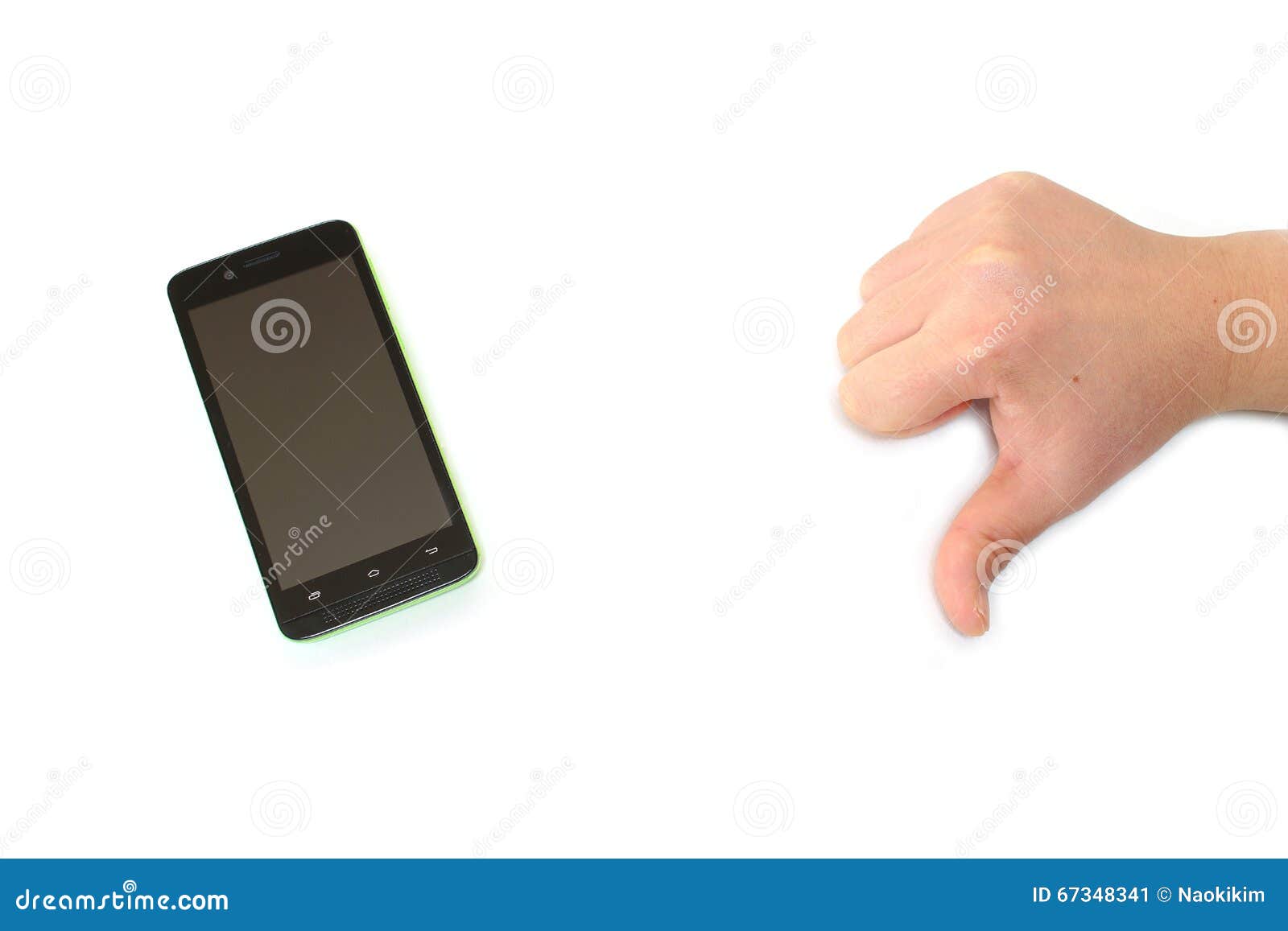 Smart Phone and Male Hand Bad Gesture Stock Image - Image of asian ...