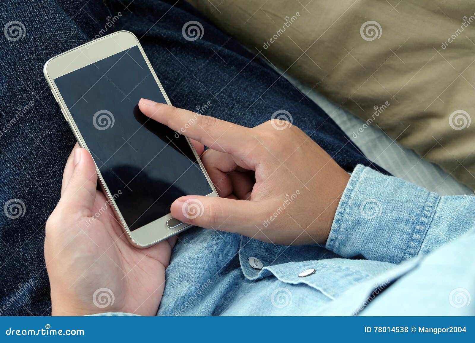 Smart Phone in Man Hands, Close Up Stock Photo - Image of hand ...