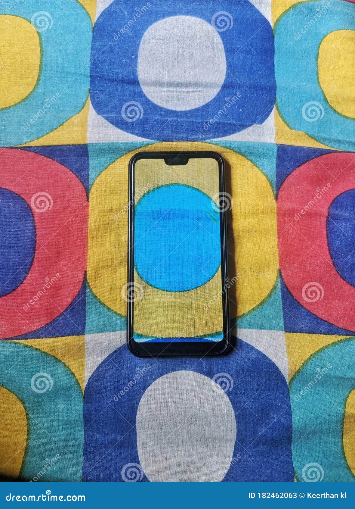 Smart Phone with Multiple Colourful Background Stock Image - Image of ...