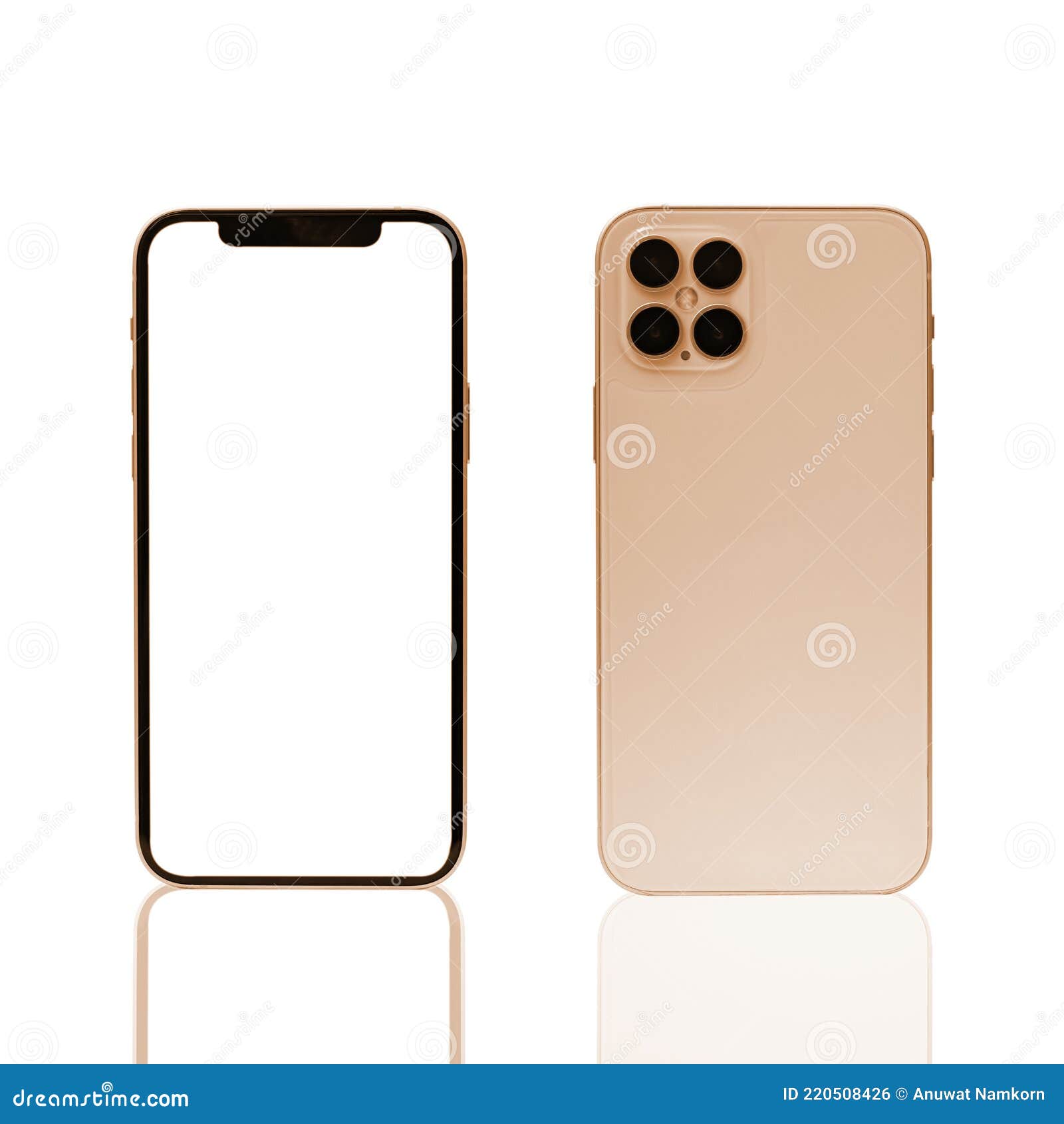 Smart Phone, Multiple Viewing Angles Front View Back Side and Landscape ...