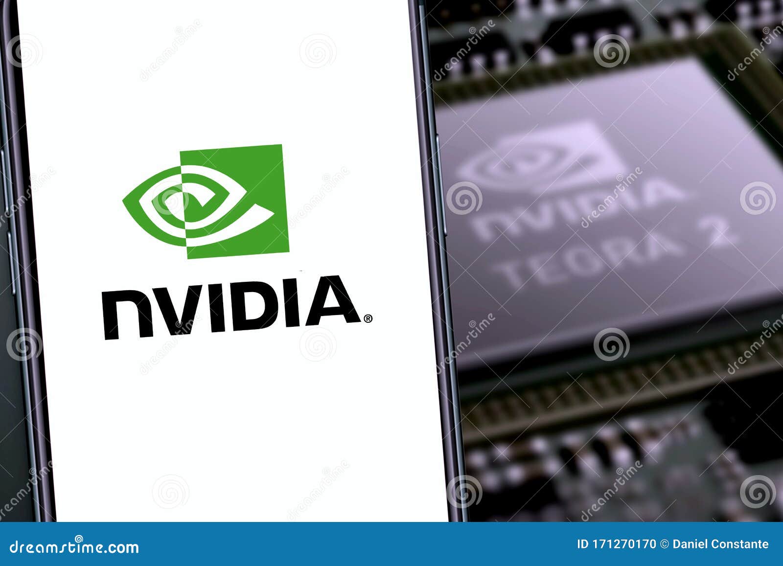 Smart Phone with NVIDIA Logo, Nvidia Corporation is a Multinational ...