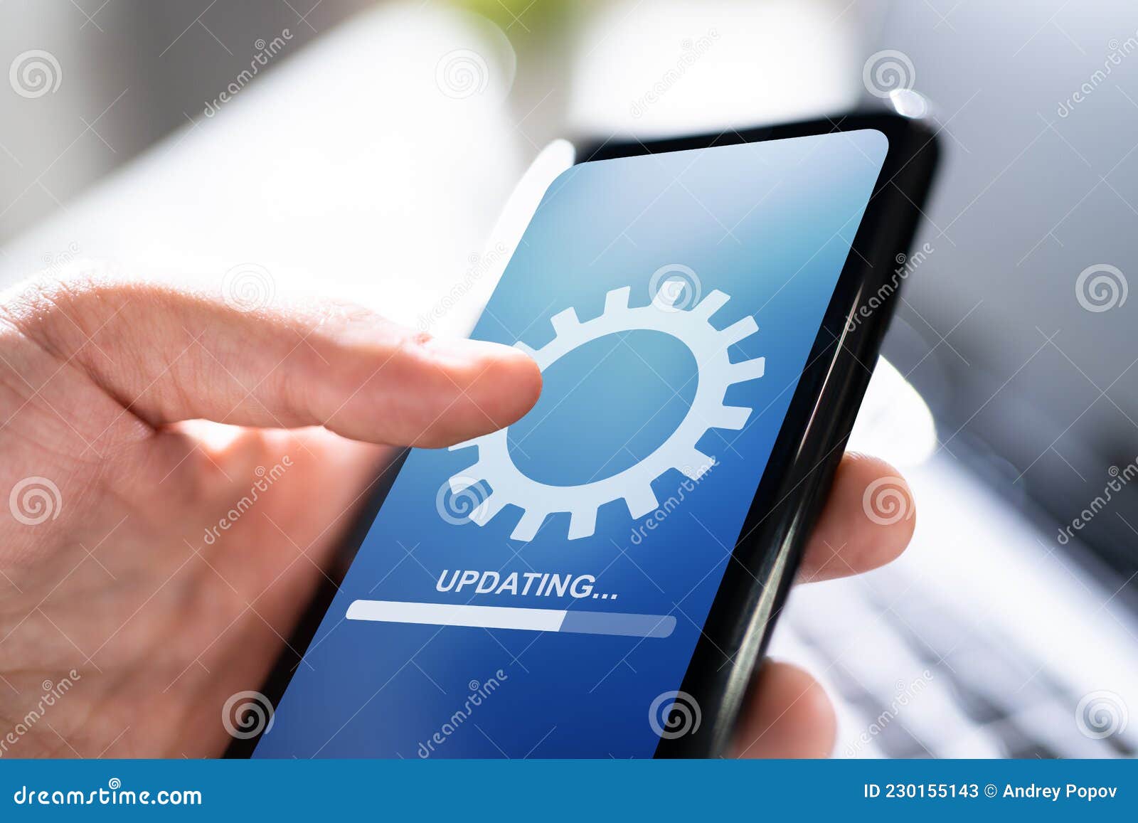 Smart Phone Online Update stock image. Image of cellphone - 230155143