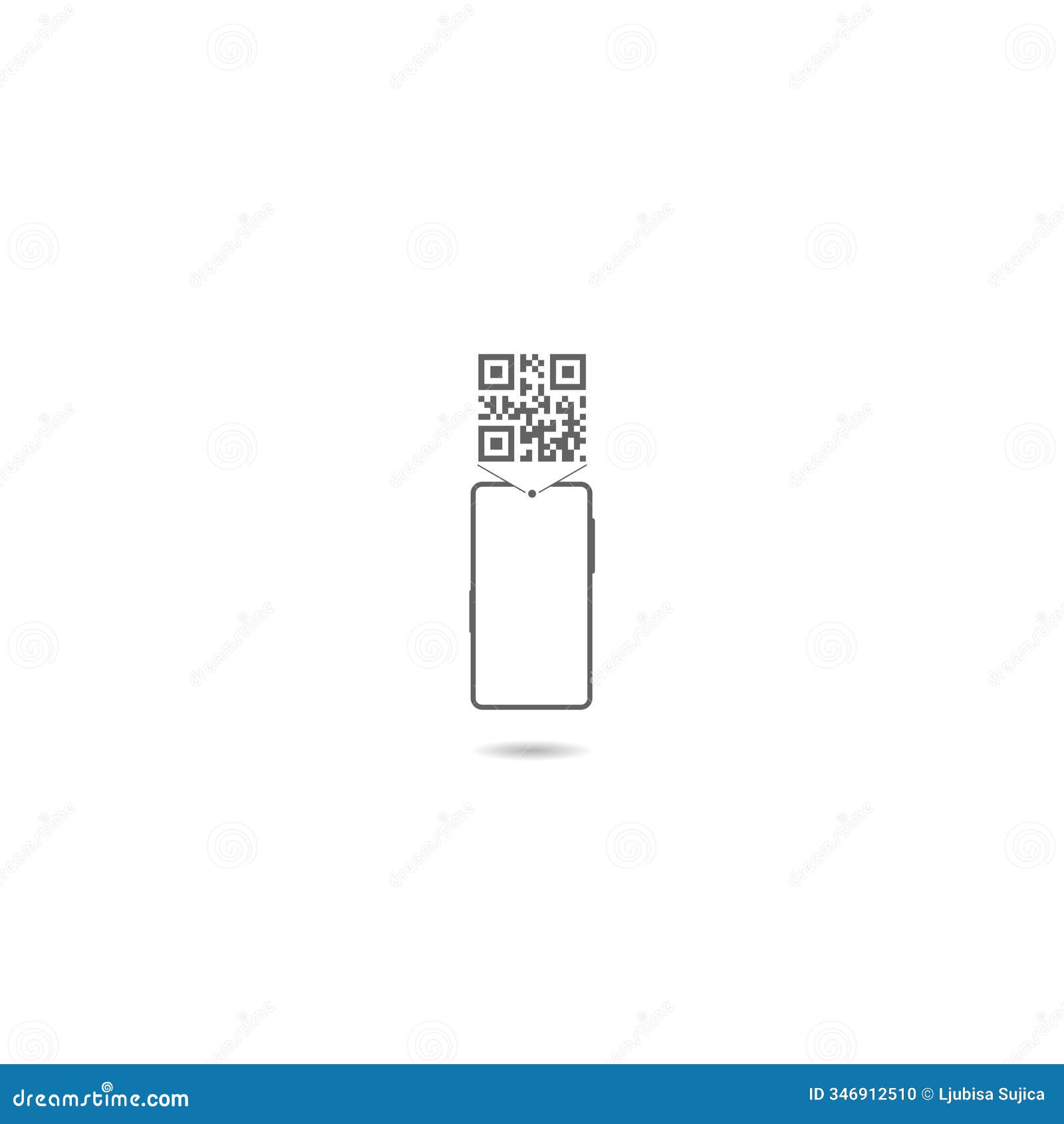 3d Qr Code With Shadow Royalty-Free Stock Image | CartoonDealer.com ...