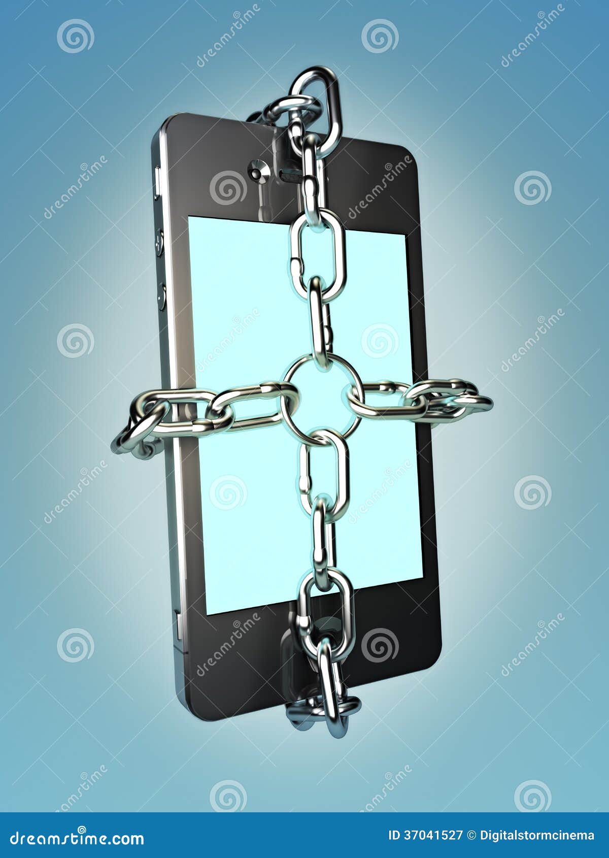 Smart phone security stock illustration. Illustration of blue - 37041527