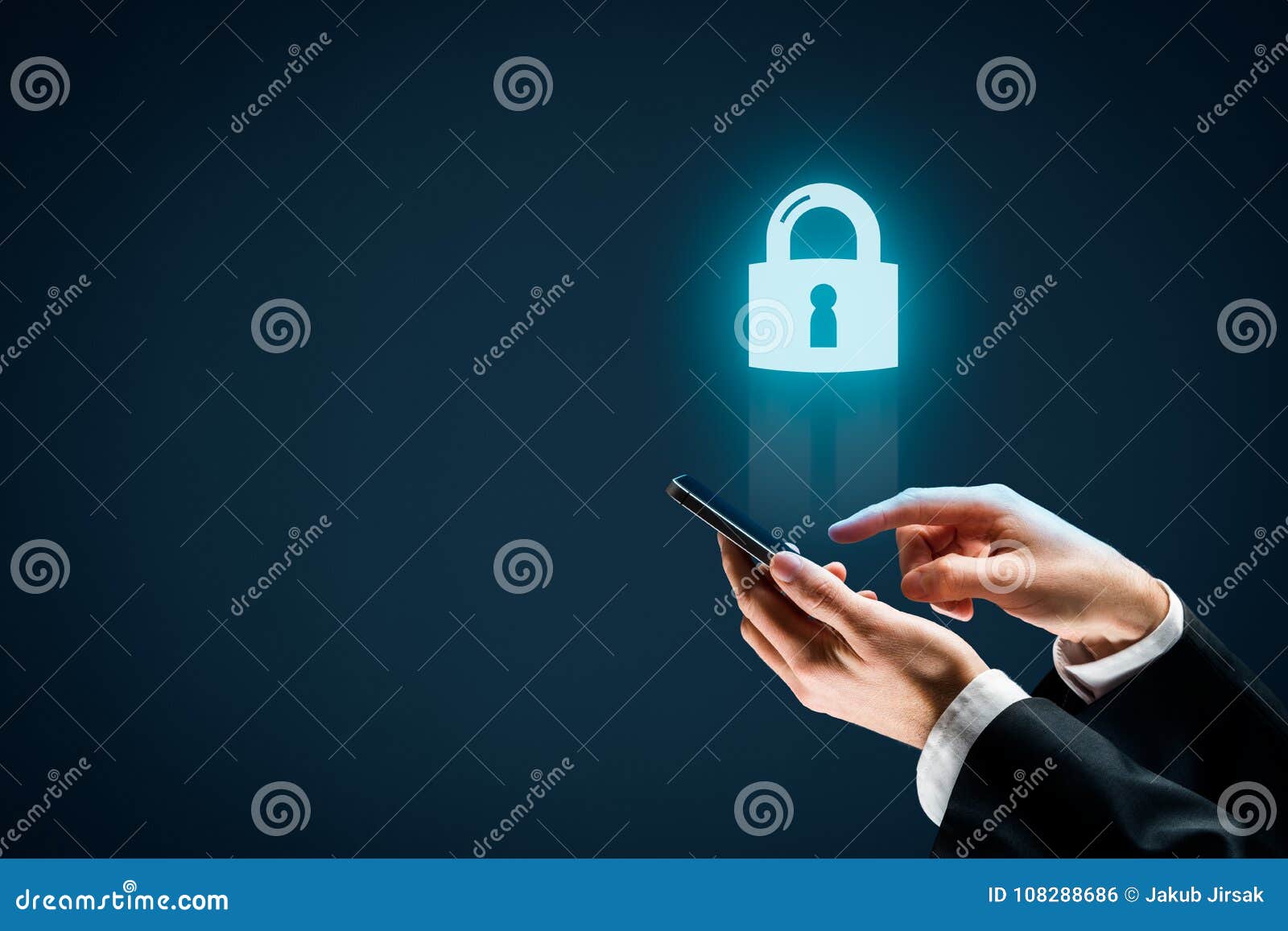 Smart Phone Security Concept Stock Photo - Image of asset ...
