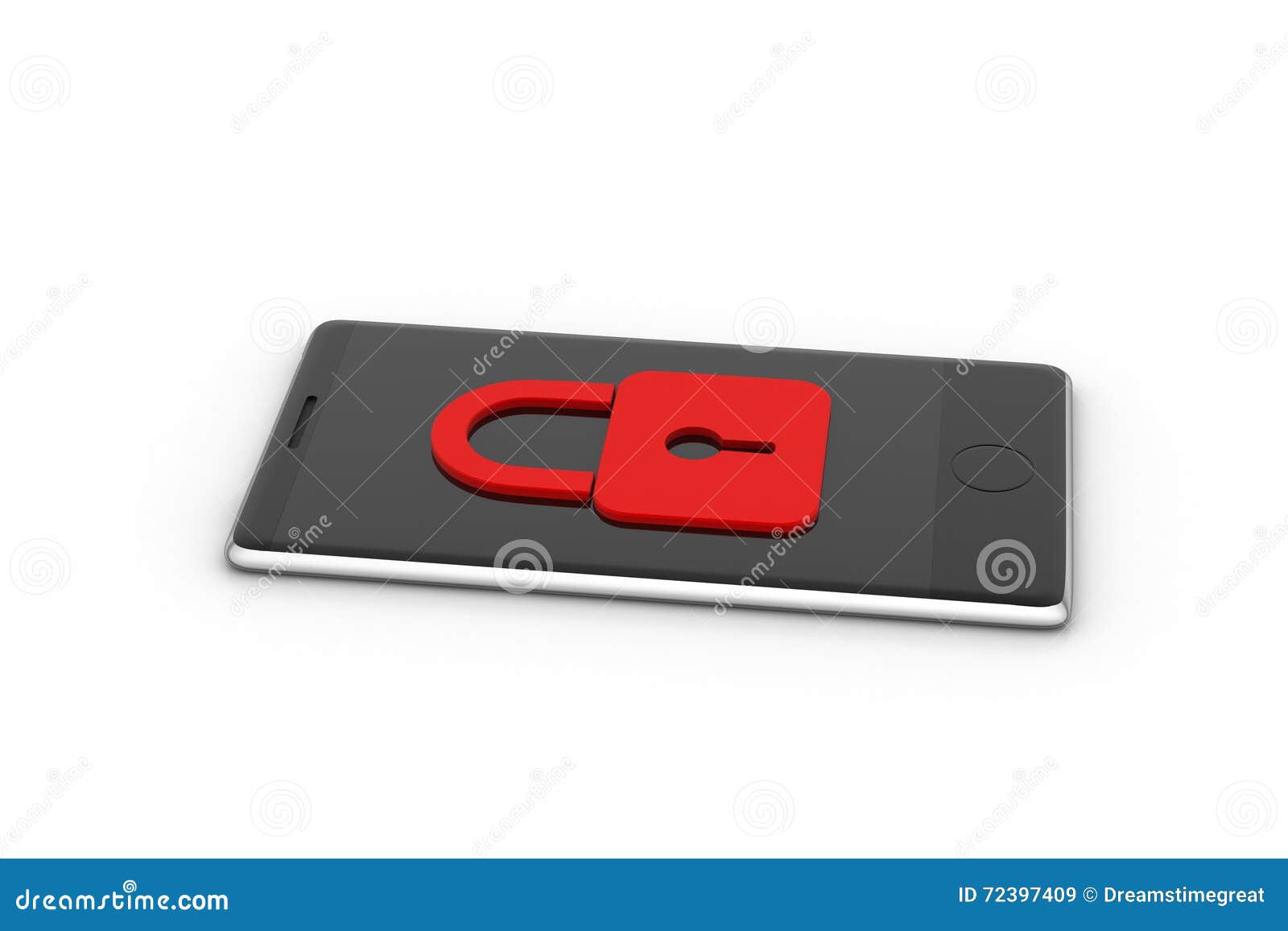 Smart Phone with Security System Stock Image - Image of privacy, hold ...