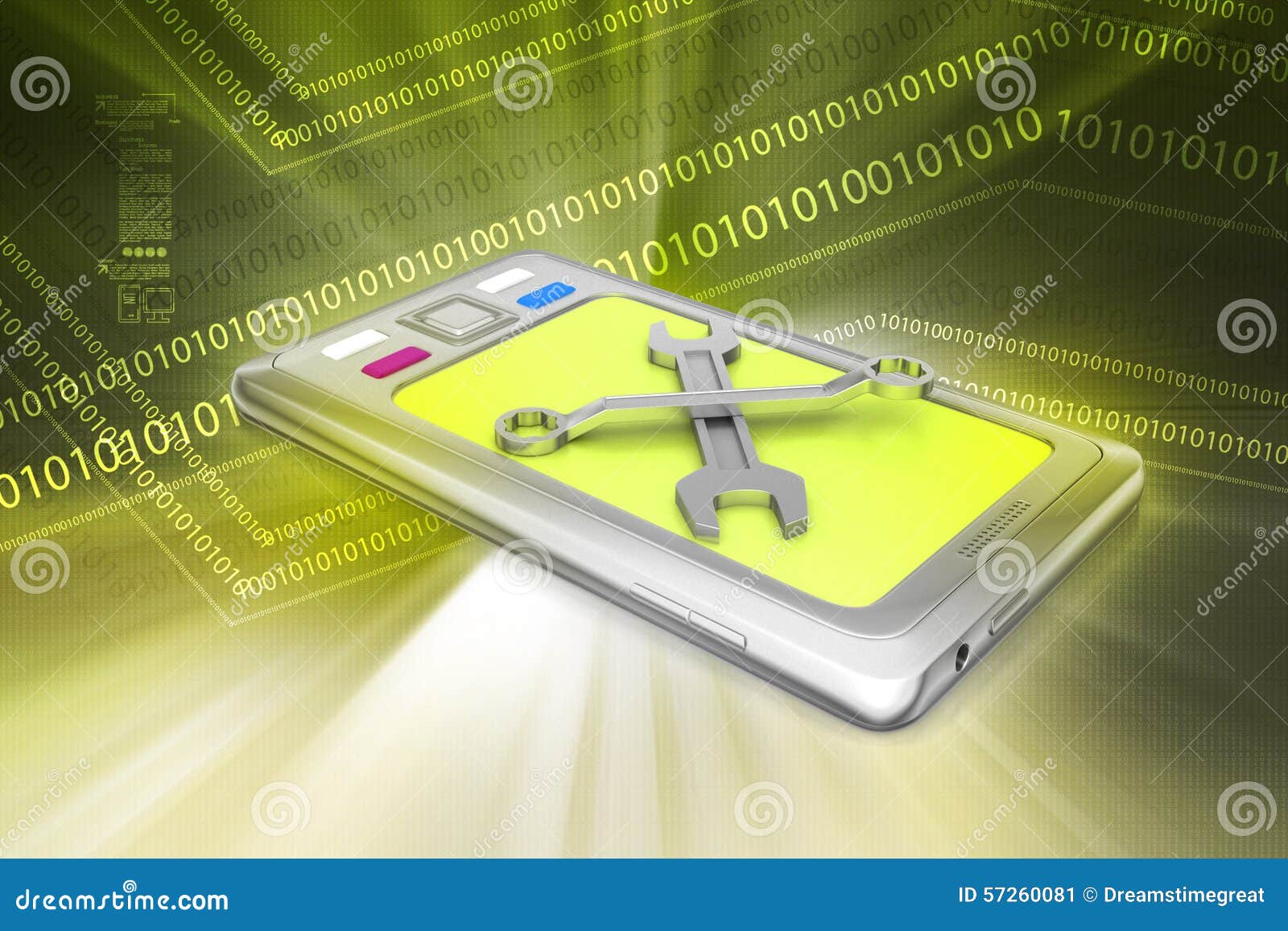 Smart Phone Service Concept Stock Illustration - Illustration of ...
