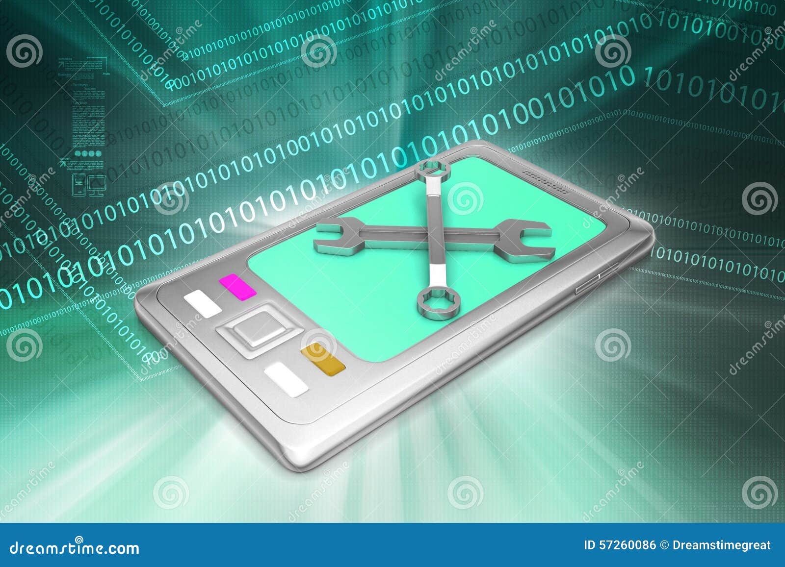 Smart Phone Service Concept Stock Illustration - Illustration of ...