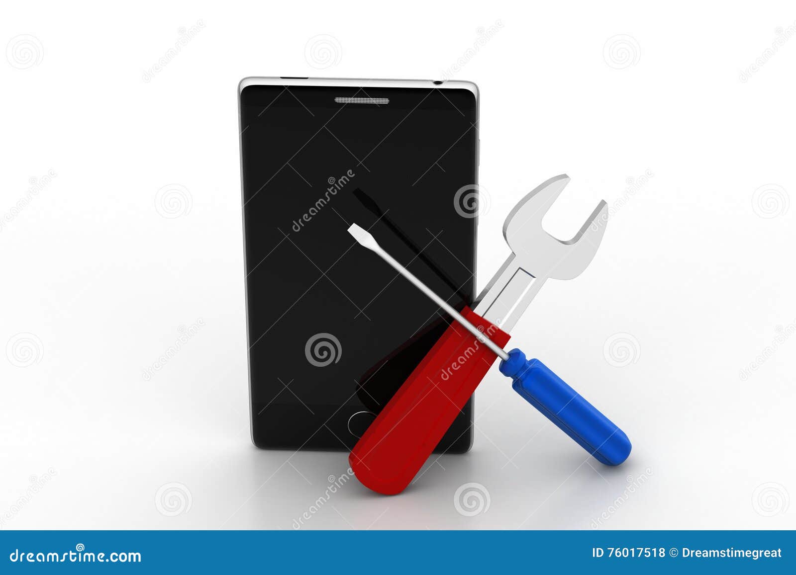 Smart Phone Service Concept Stock Illustration - Illustration of ...