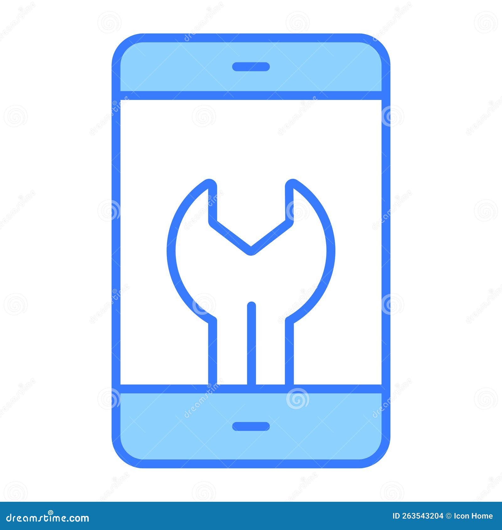 Smart Phone Setting Icon Modern Illustration Stock Vector ...