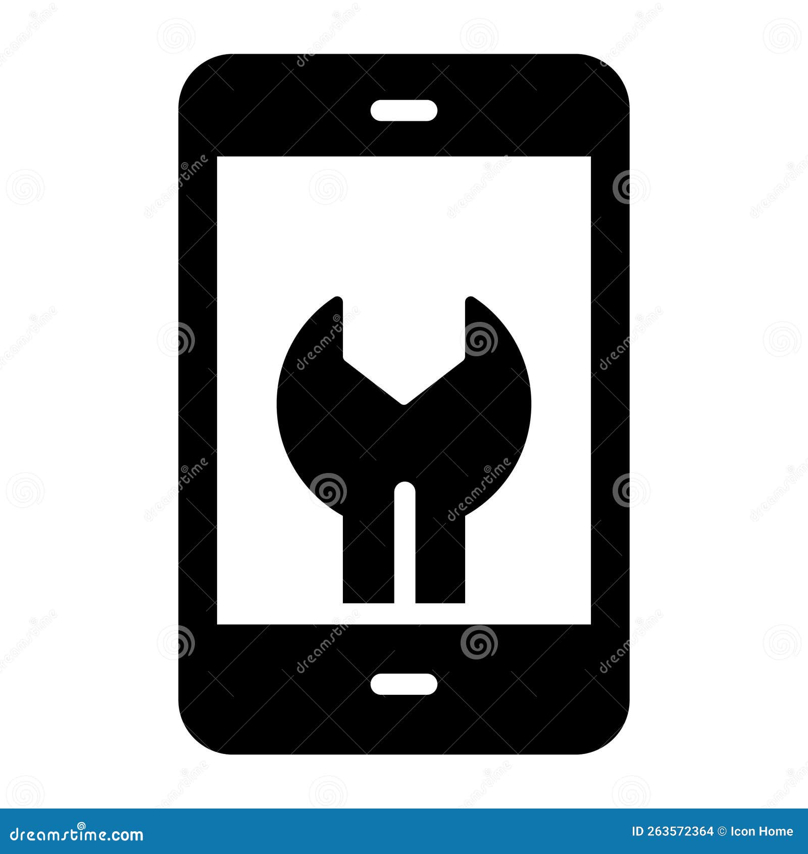 Smart Phone Setting Icon Modern Illustration Stock Vector ...