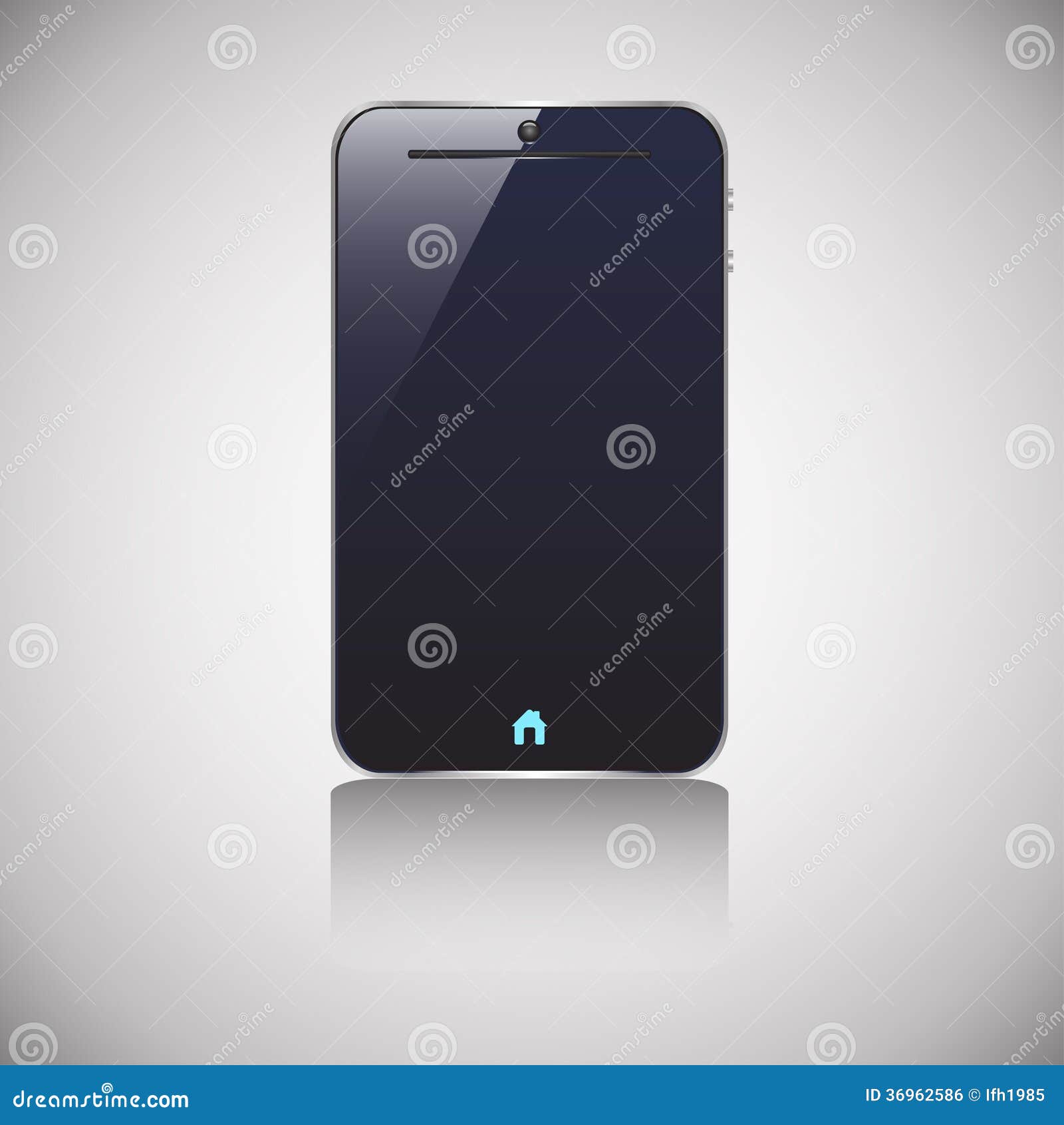 Smart phone shadow stock vector. Illustration of vector - 36962586