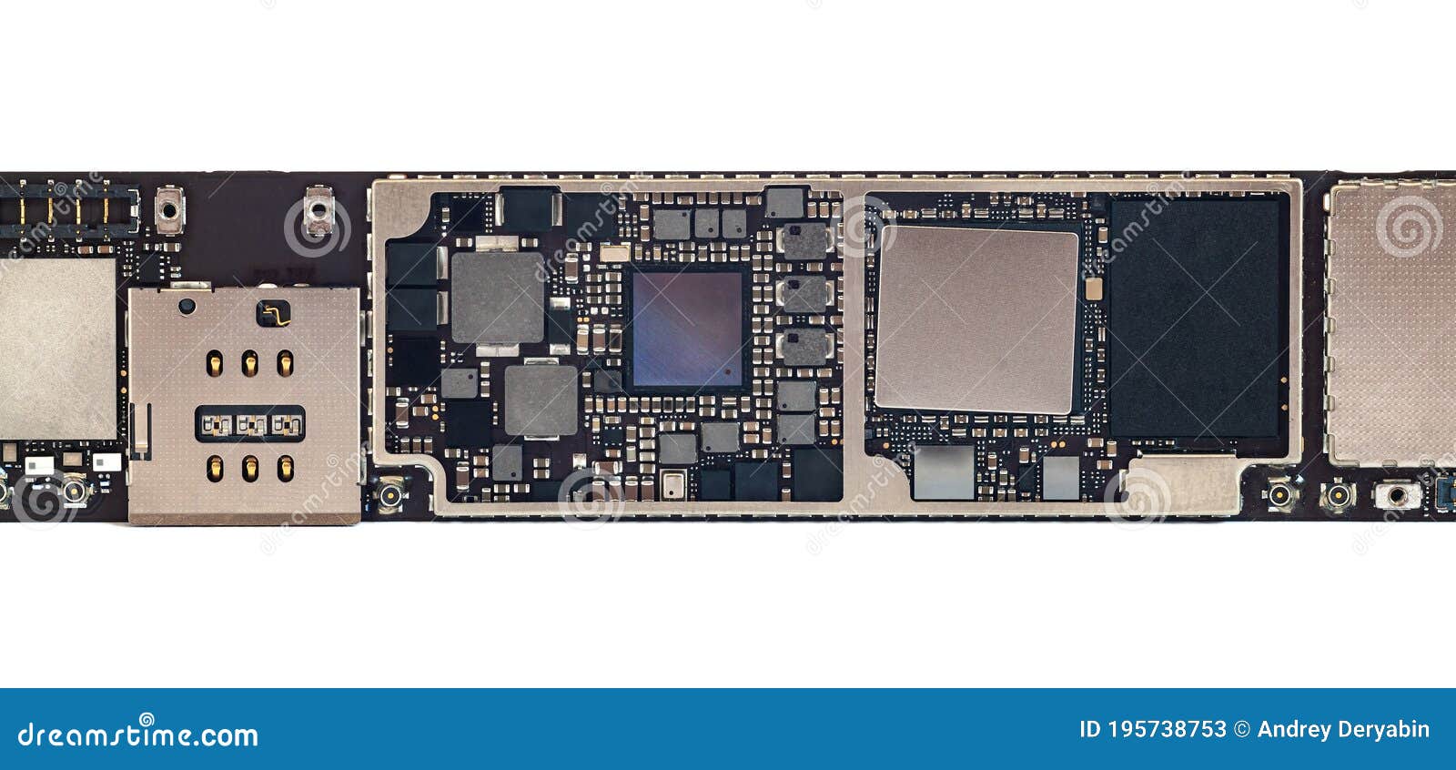 Smart Phone Tablet Components, Circuit Board from the Modern Mobile ...