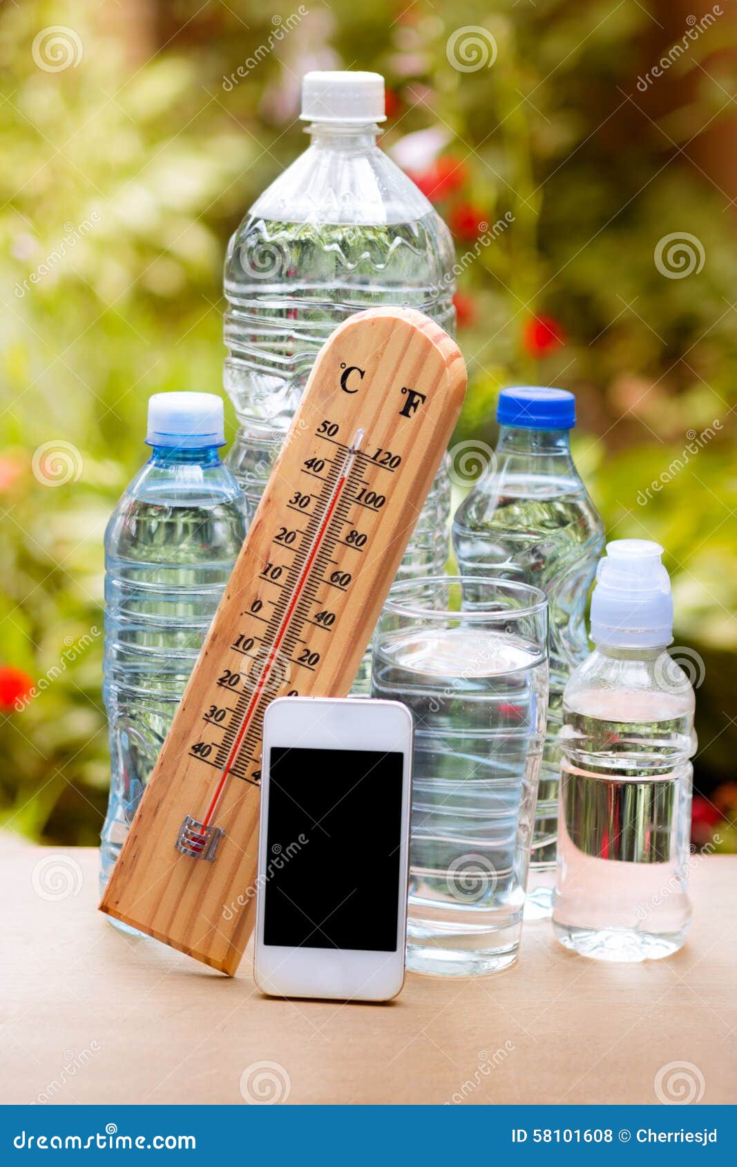 Smart phone temperature stock photo. Image of application - 58101608