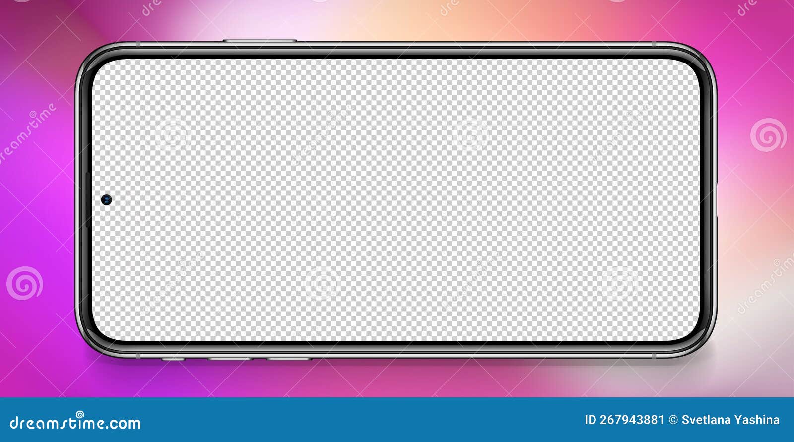 Smart Phone Transparent Screen, Technology Horizontal Mobile Blank ...