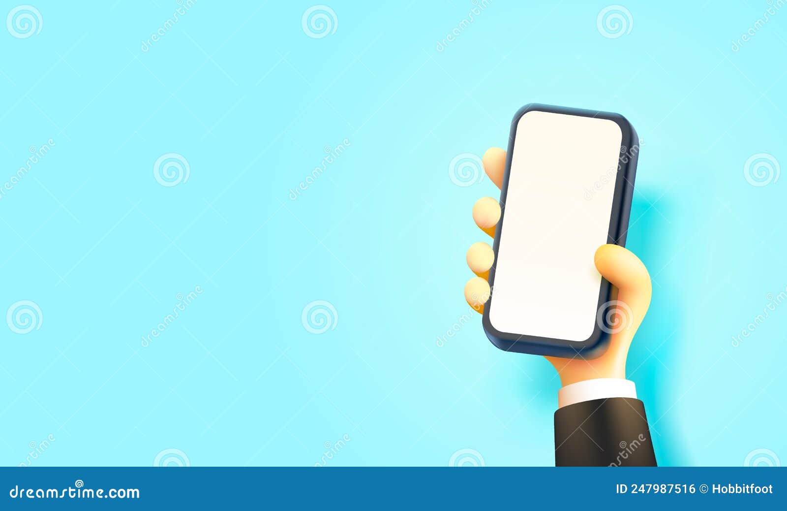 Smart Phone Using, Hand Hold Gadget Electronic. Vector Stock Vector ...