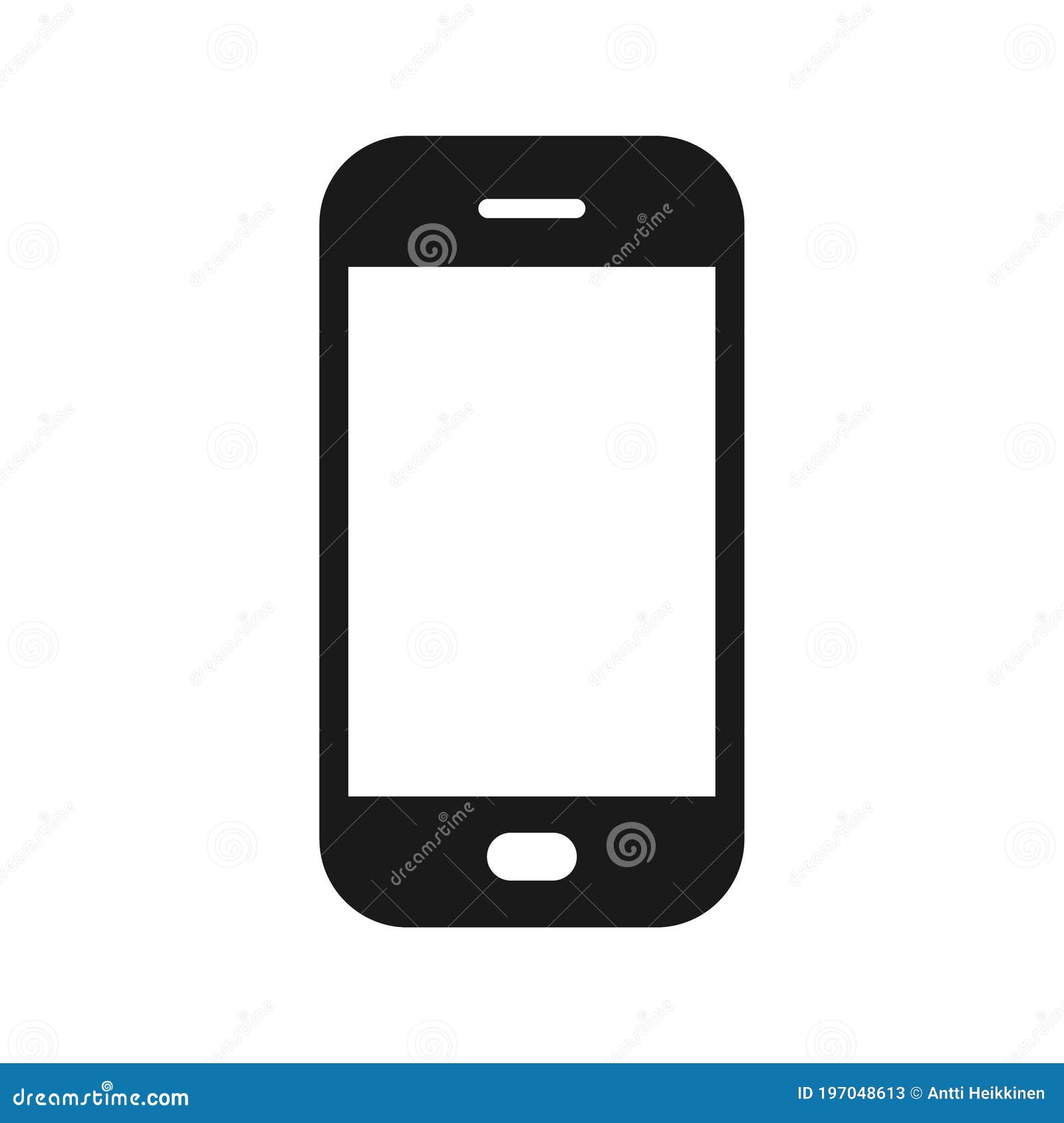 Smart Phone Vector Icon. Web and Application Interface Button Symbol ...