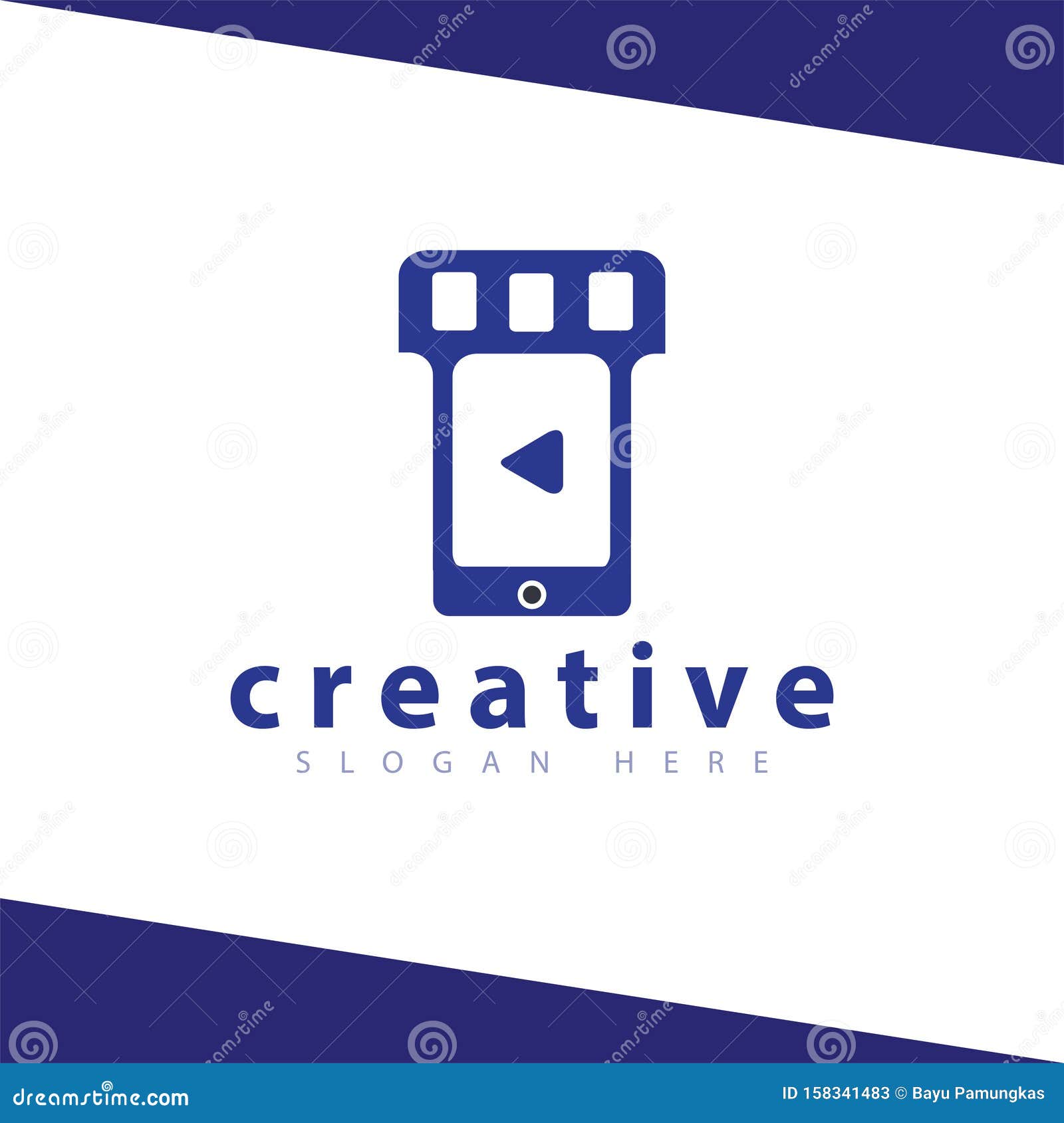 Smart Phone Video Logo Icon Vector Template Stock Vector - Illustration ...