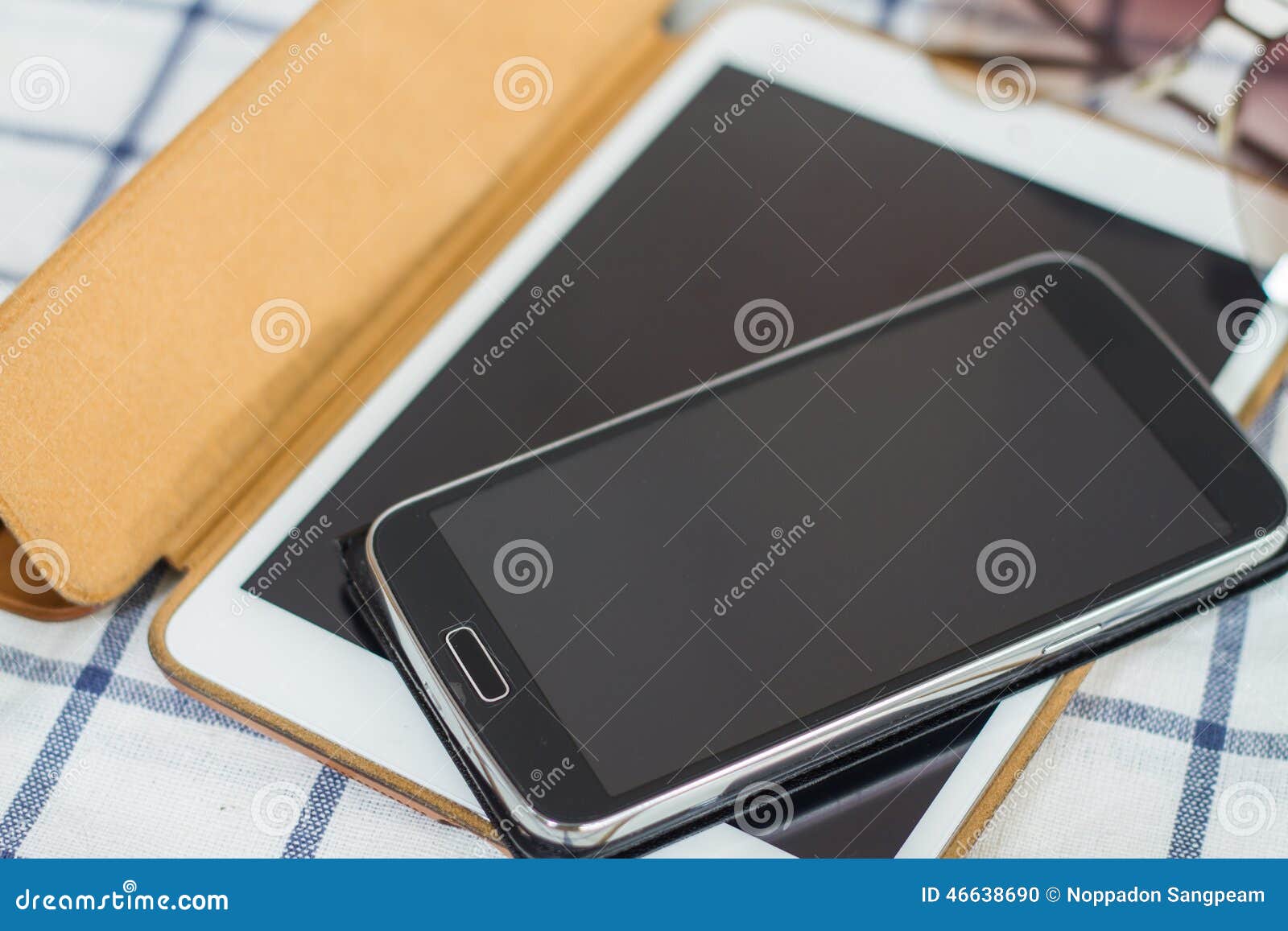 Smart Phones, Tablets on Table. Stock Photo - Image of table, planning ...